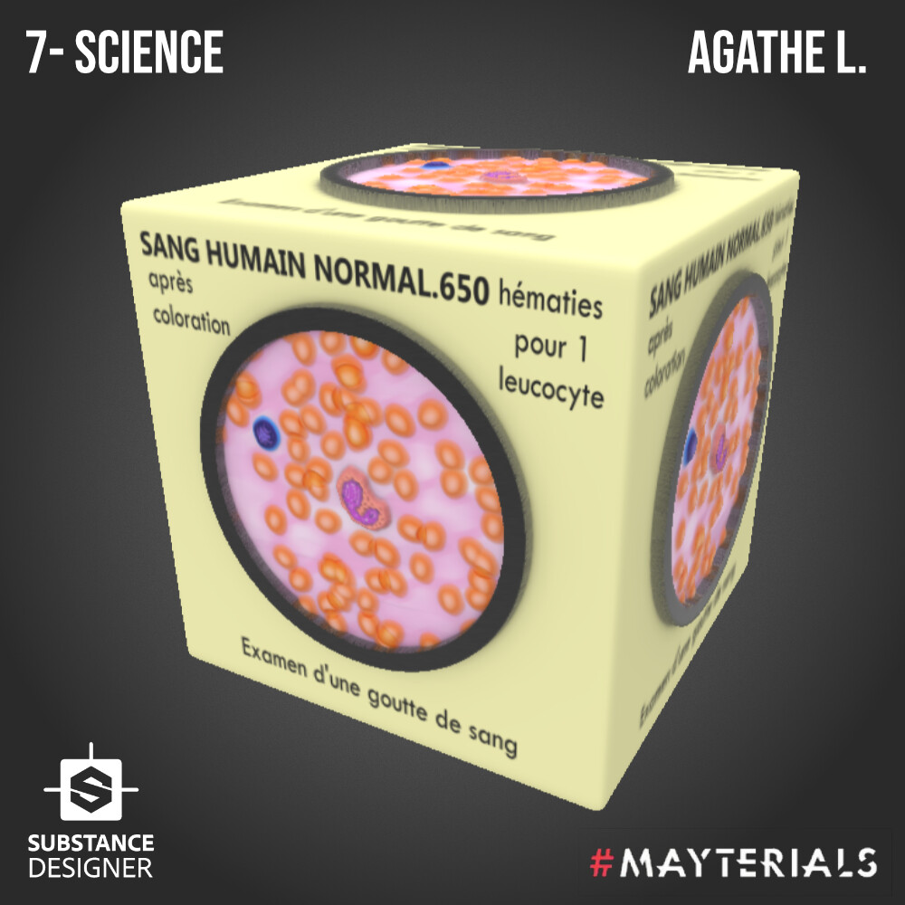 Agathe Loubière - Microscopic View of a Blood Sample - Substance Designer