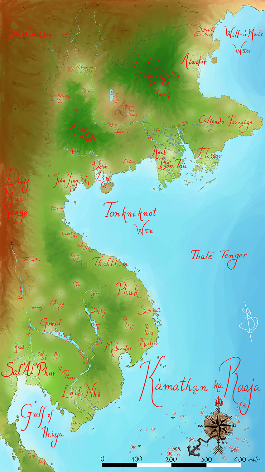 ArtStation - DND - Map of Kamathan