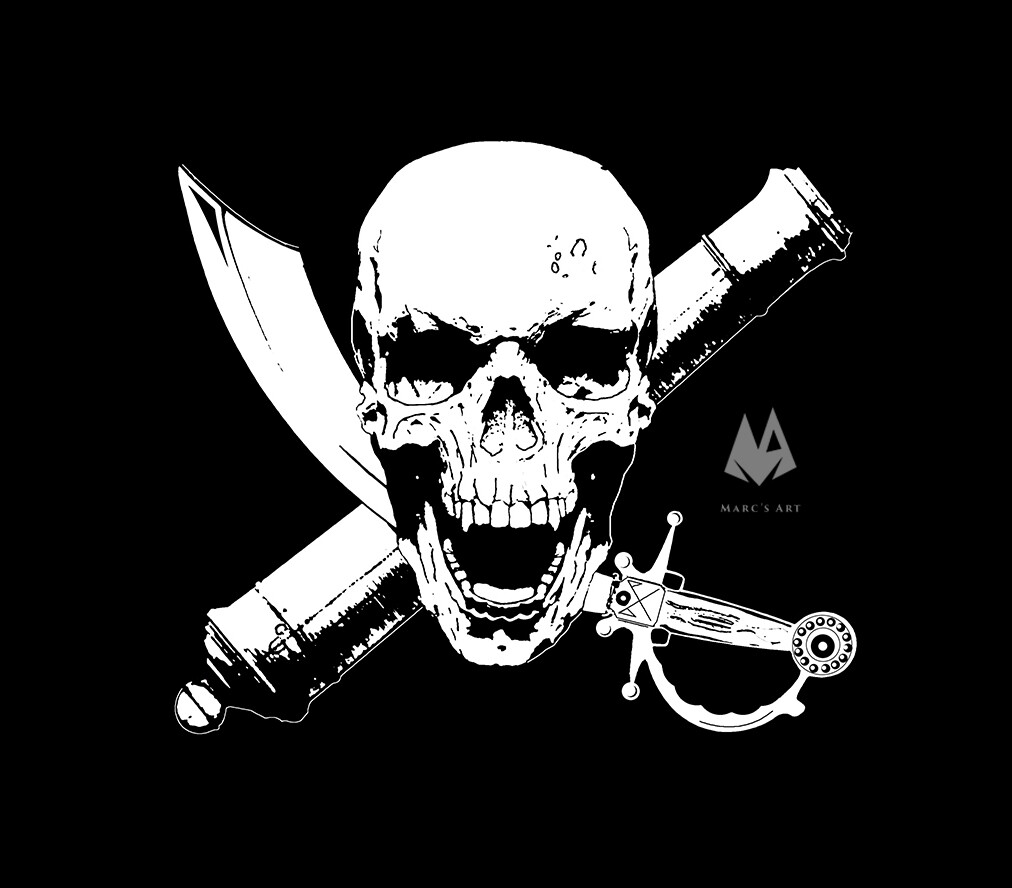 pirate flag artwork