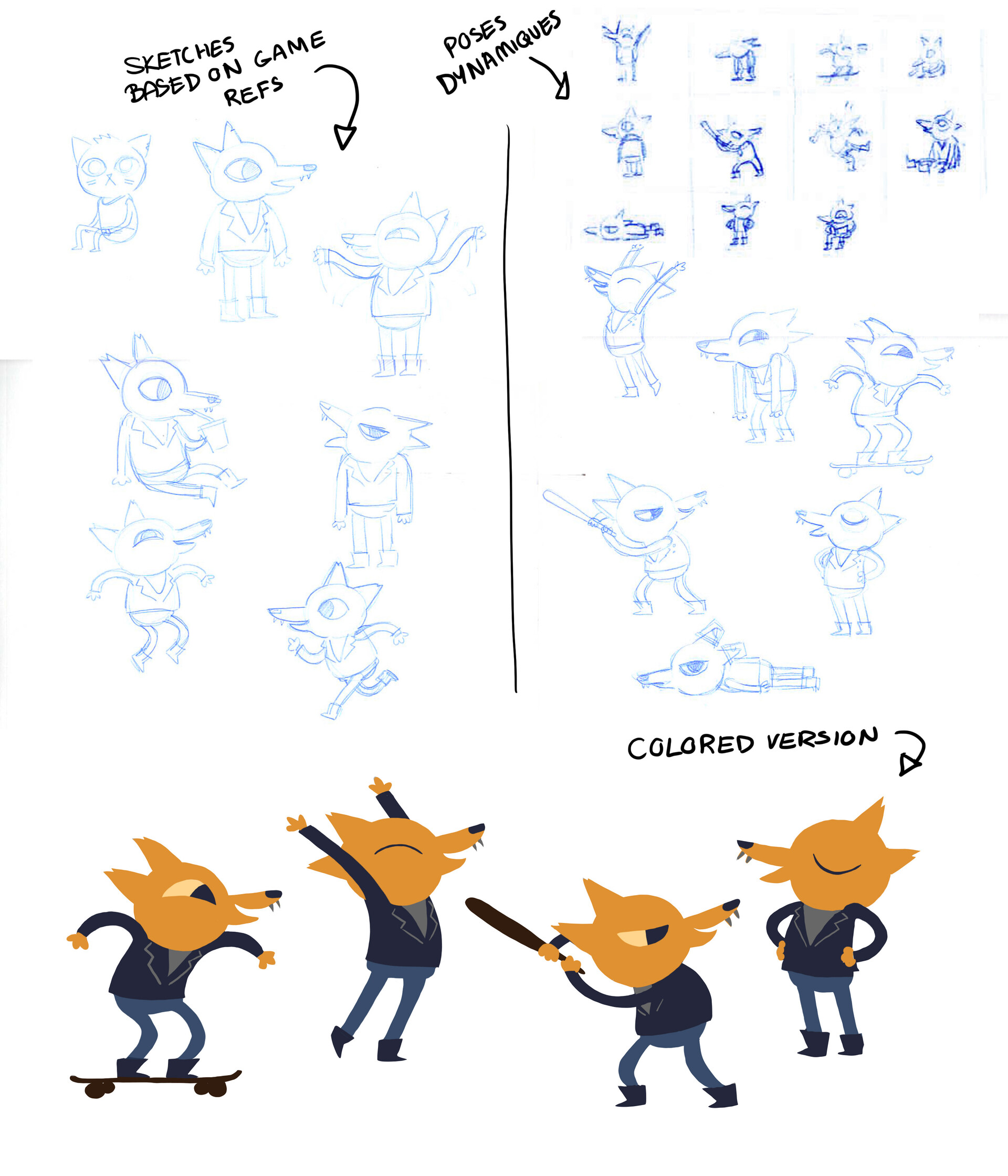 how to draw night in the woods style