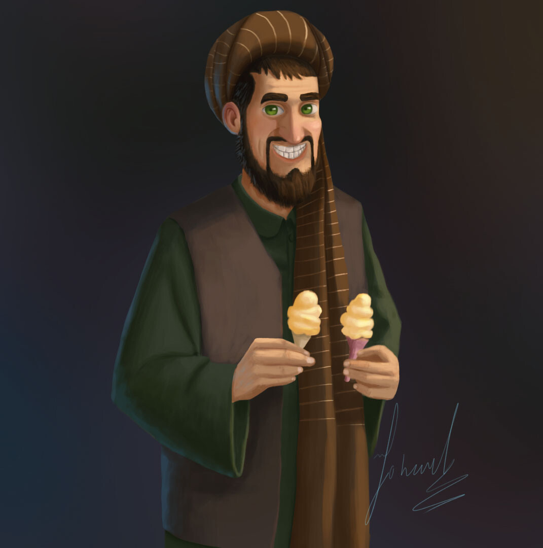 how to draw ice cream man