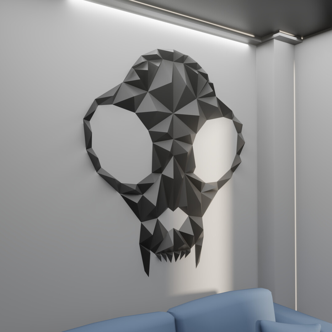 Ilya Nikolaev - Skull panno pepakura (Free download PDF & PDO!)