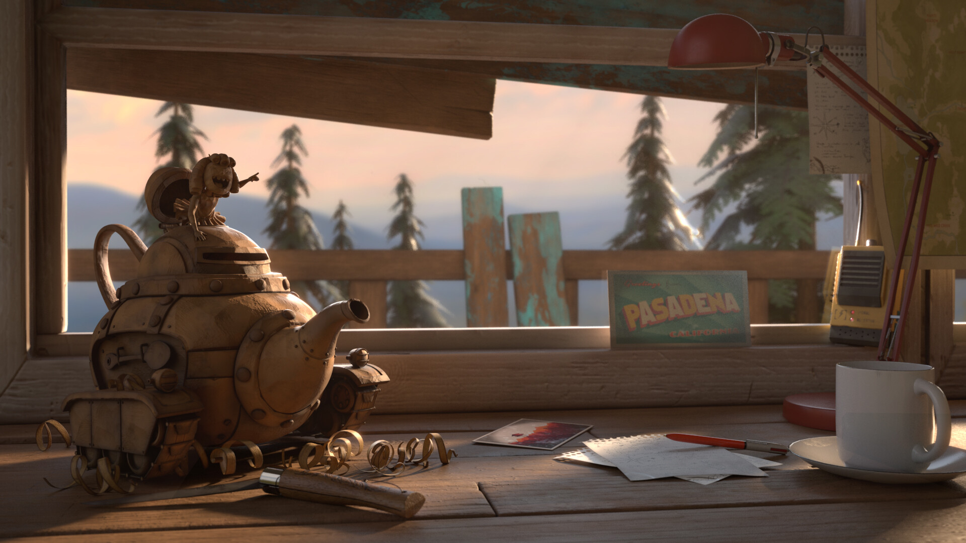 ArtStation - Rolling teapot scene