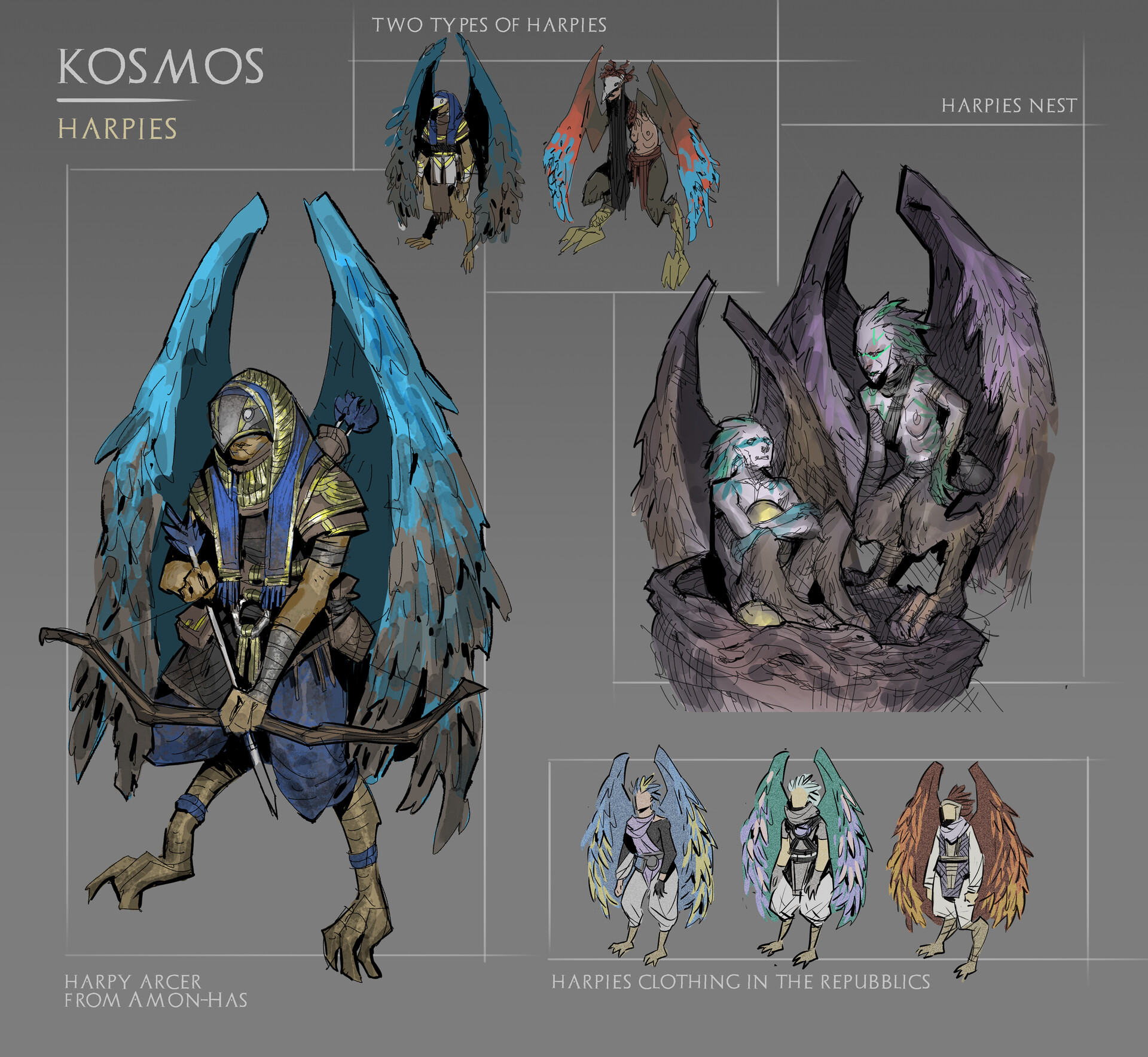 Veronica Bonacini - Kosmos - Character Designs