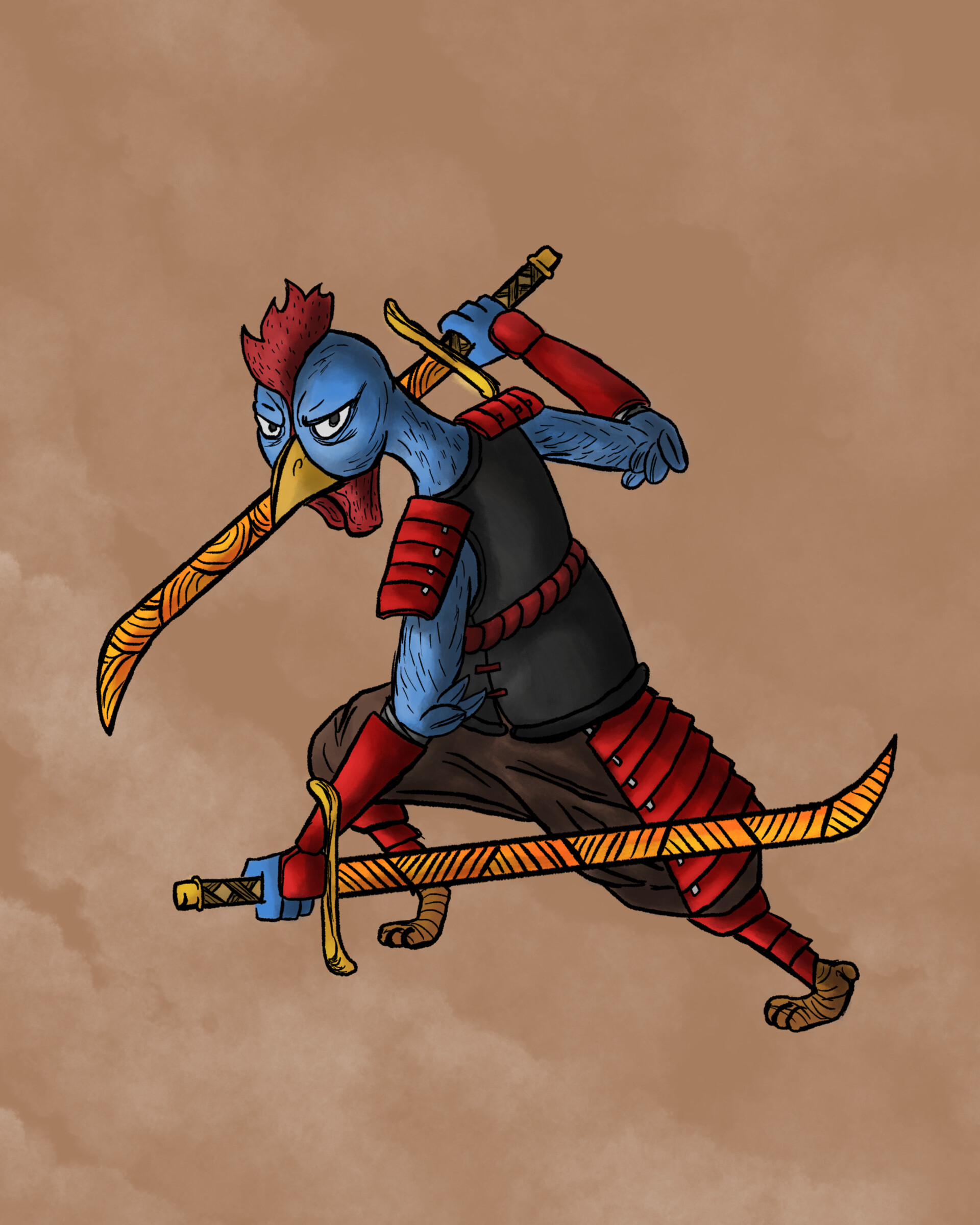 ArtStation - Swordsman Rooster