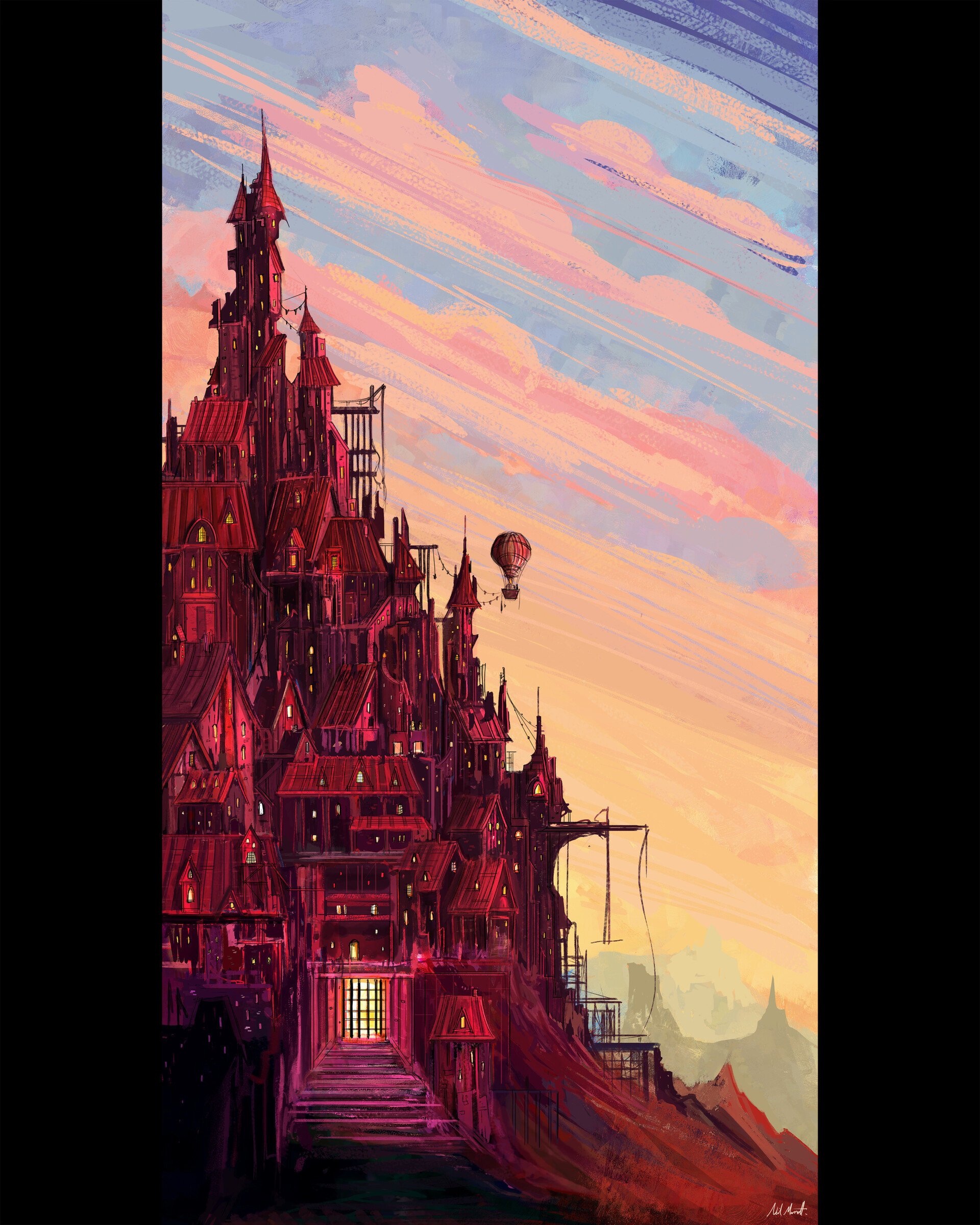 ArtStation - A town of towers