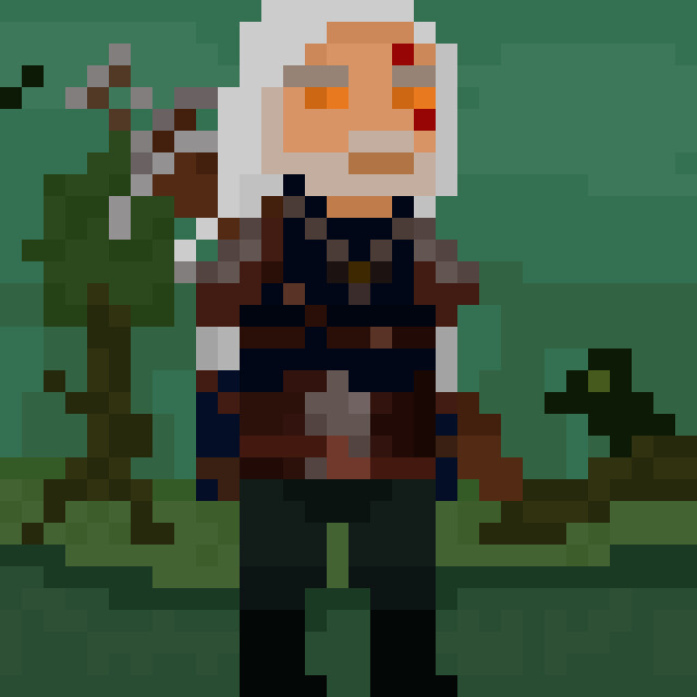 ArtStation - Witcher 3 pixelized characters