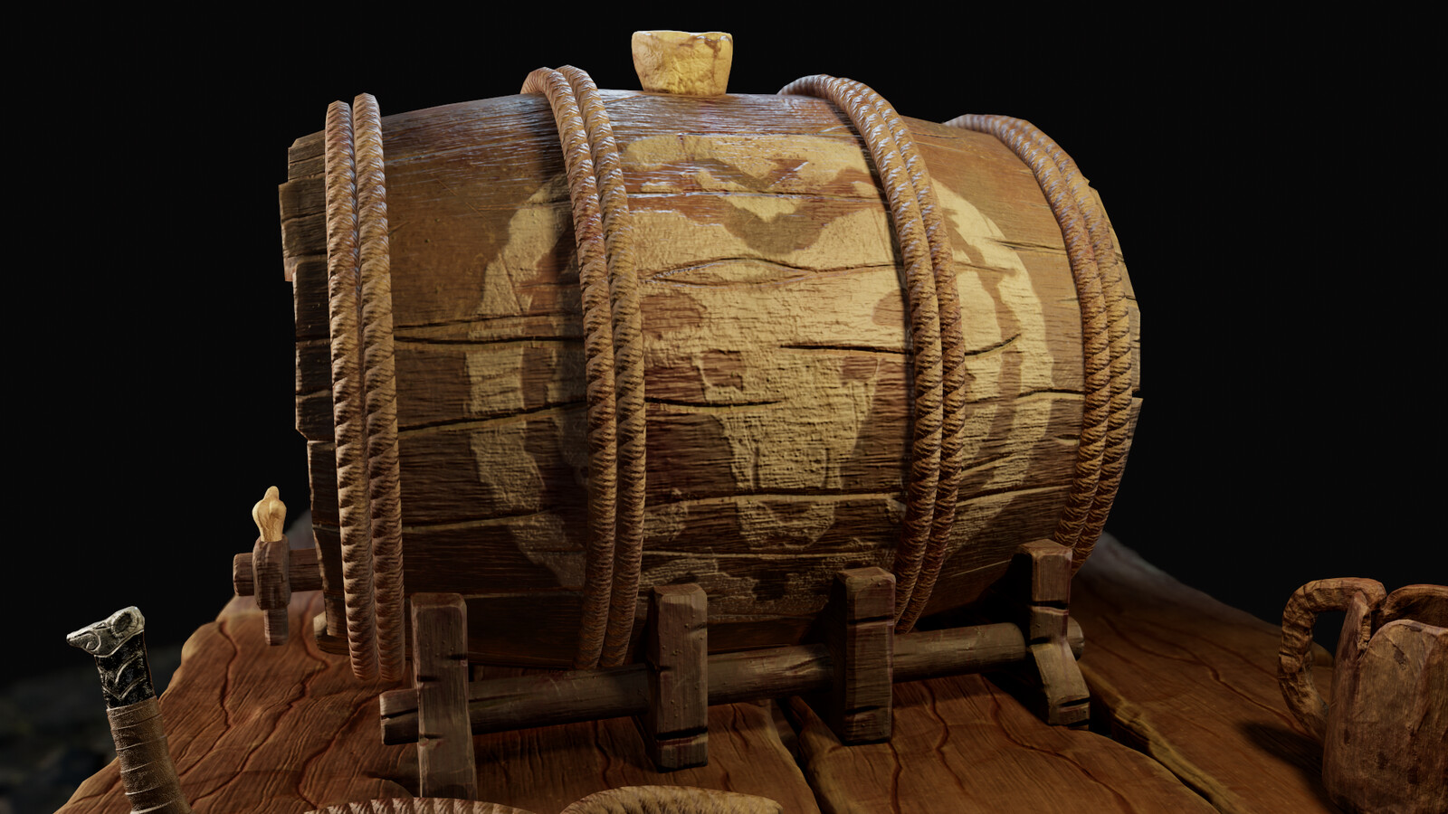 Immy's Art - Monster Hunter Keg Diorama