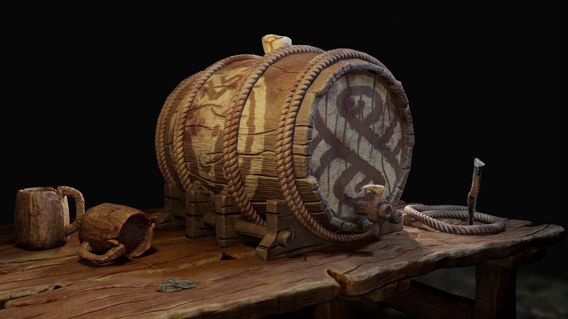 Immy's Art - Monster Hunter Keg Diorama