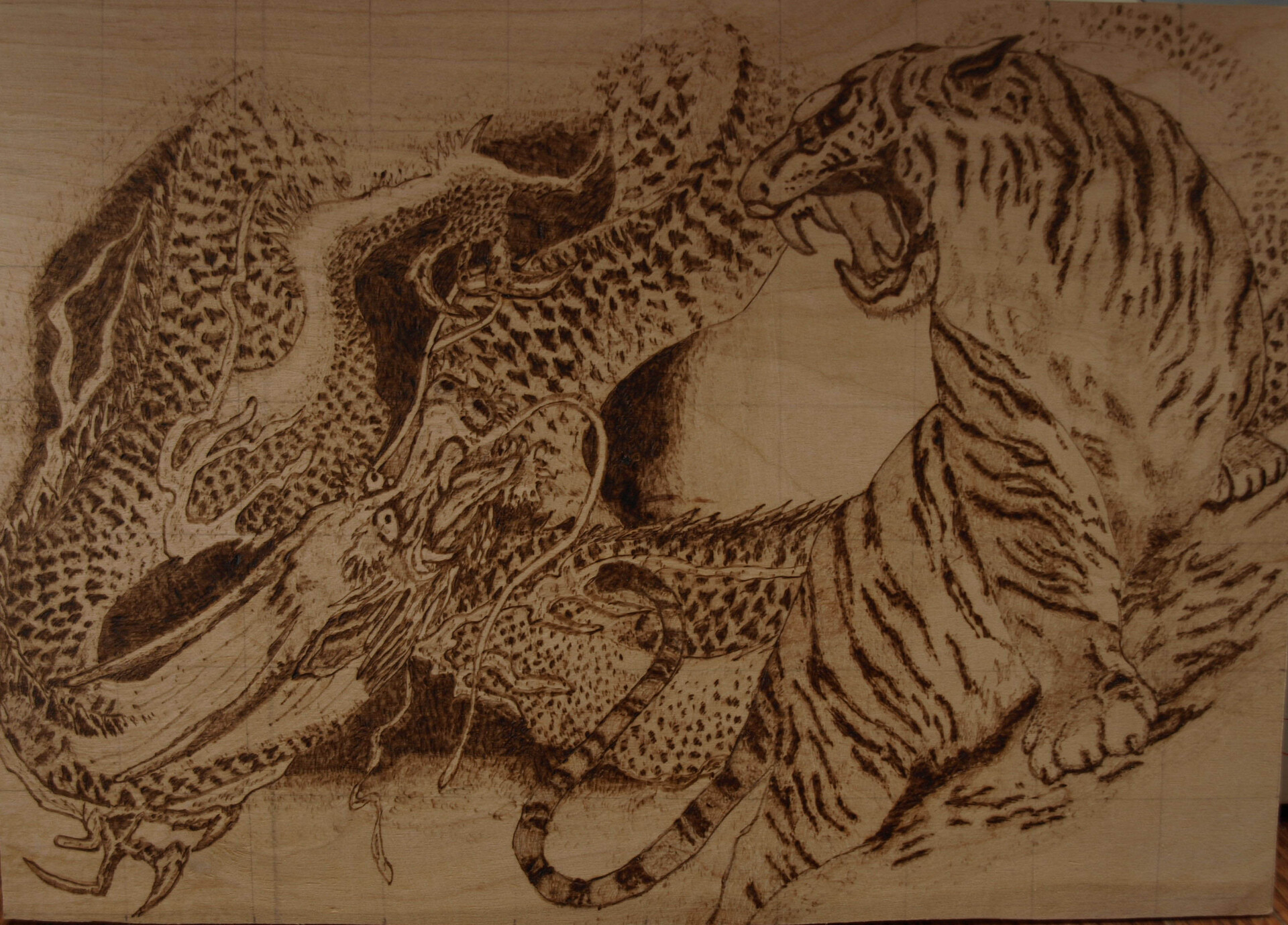 ArtStation - Dragon and Tiger