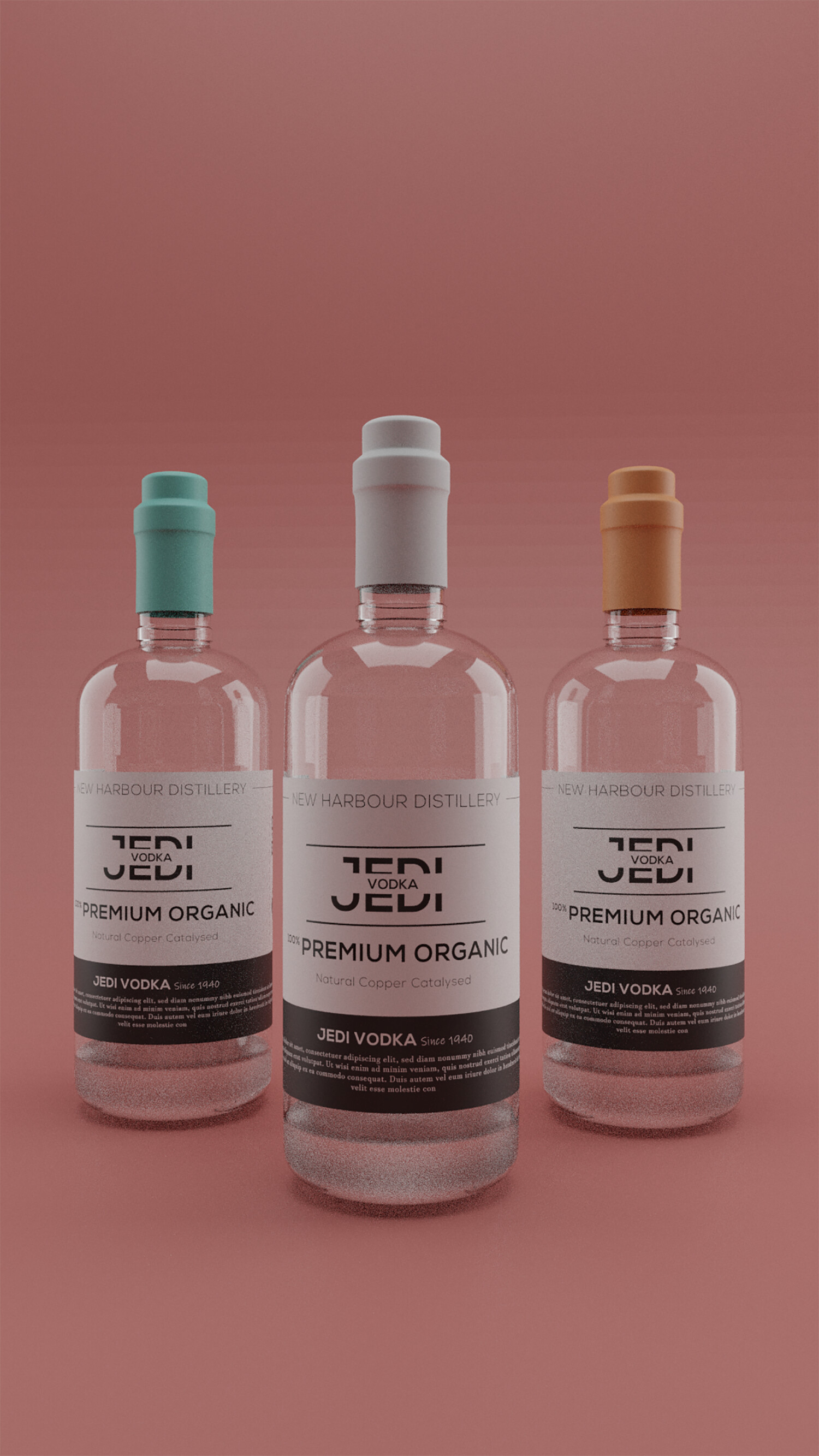 ArtStation - Jedi Vodka Bottle Modelling and Packing Design