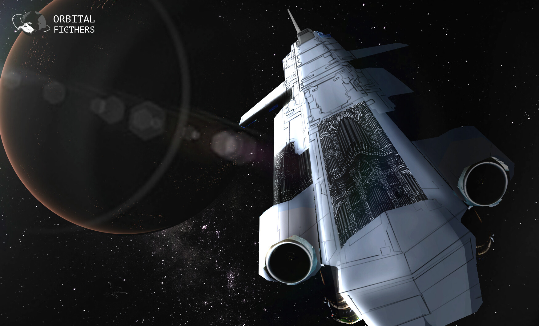 ArtStation - Orbital fighters - battle ship 4