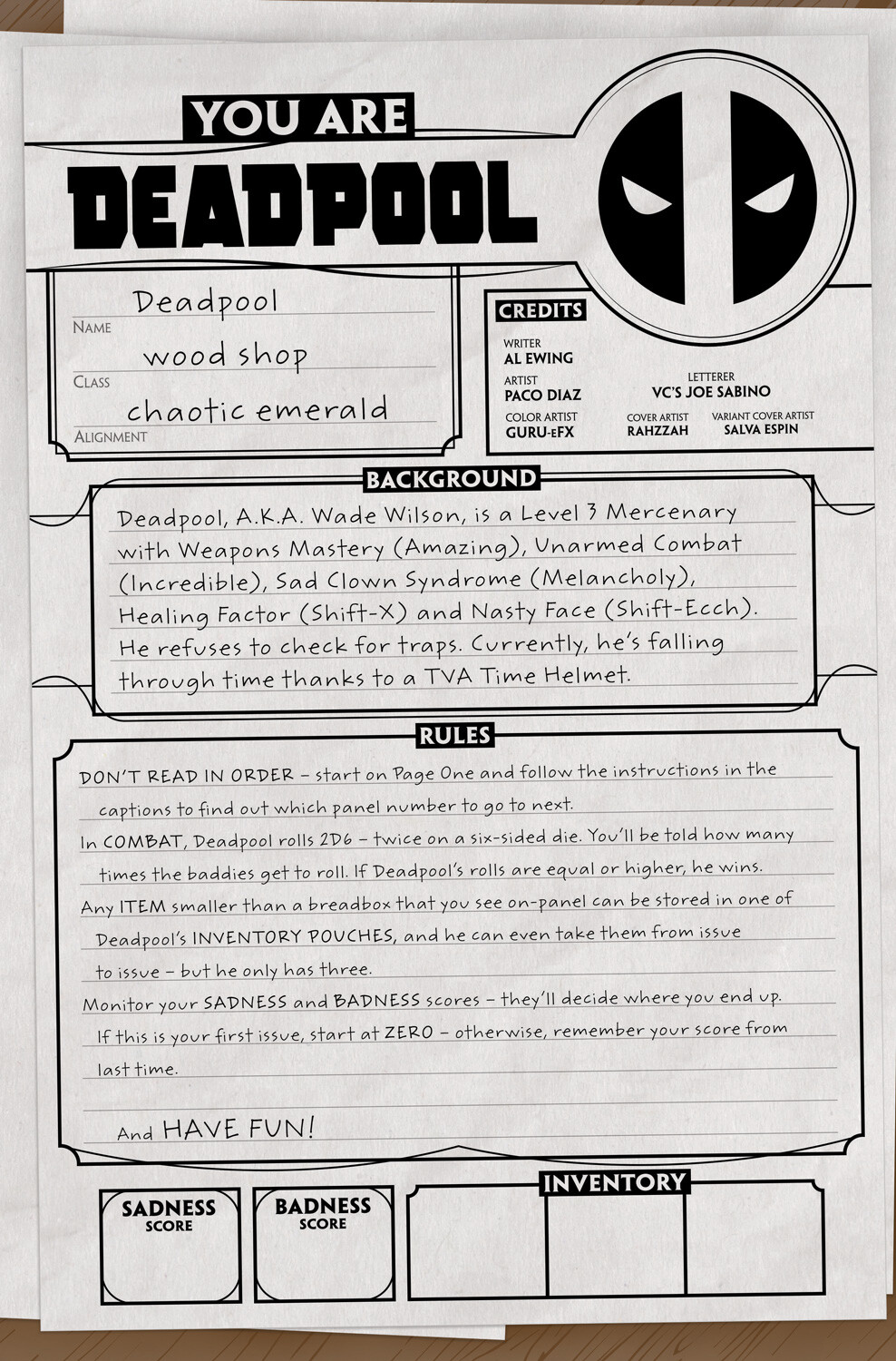 ArtStation - You Are Deadpool recap page