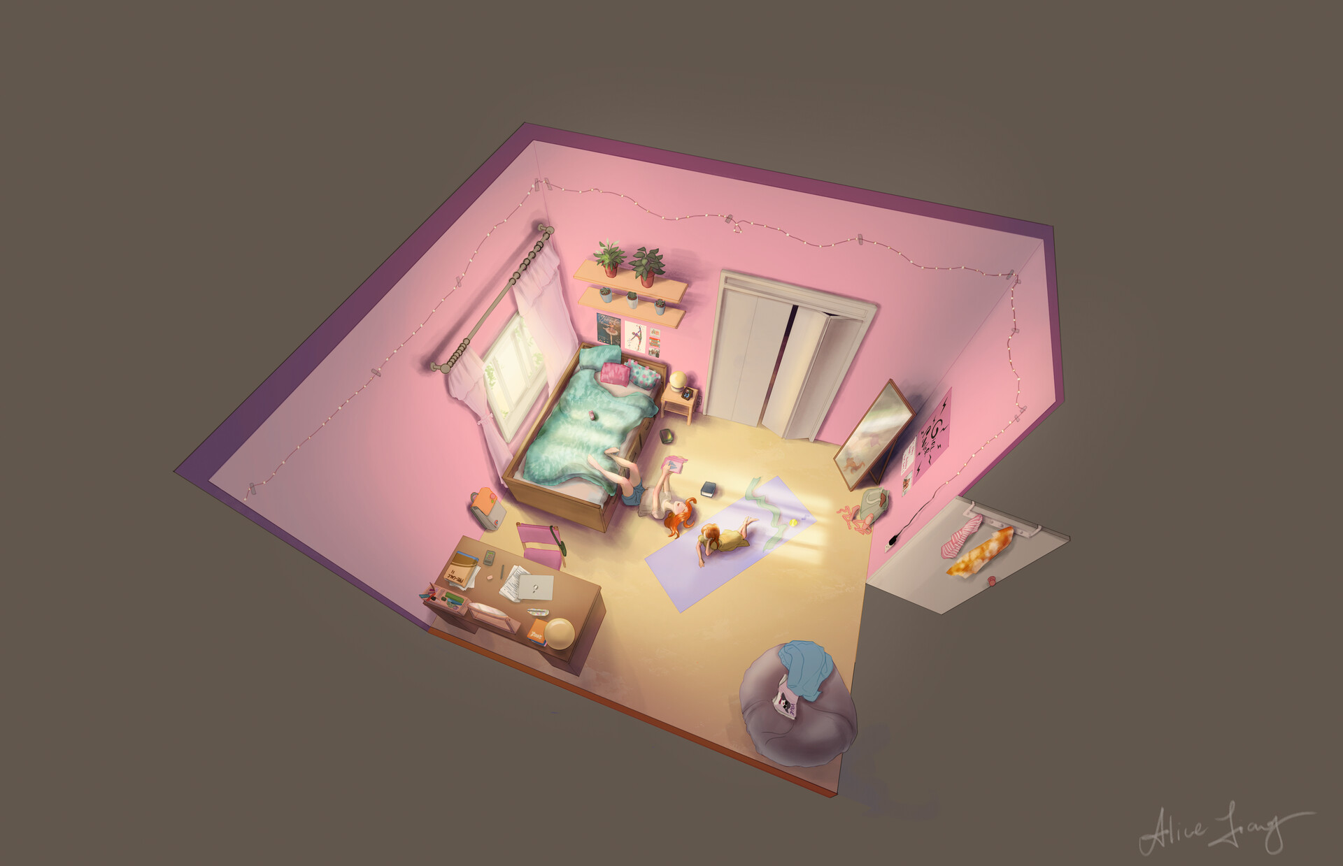 ArtStation - "Mary" - Mary's room concept design