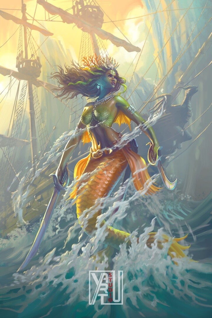 ArtStation - Mermaid Pirate