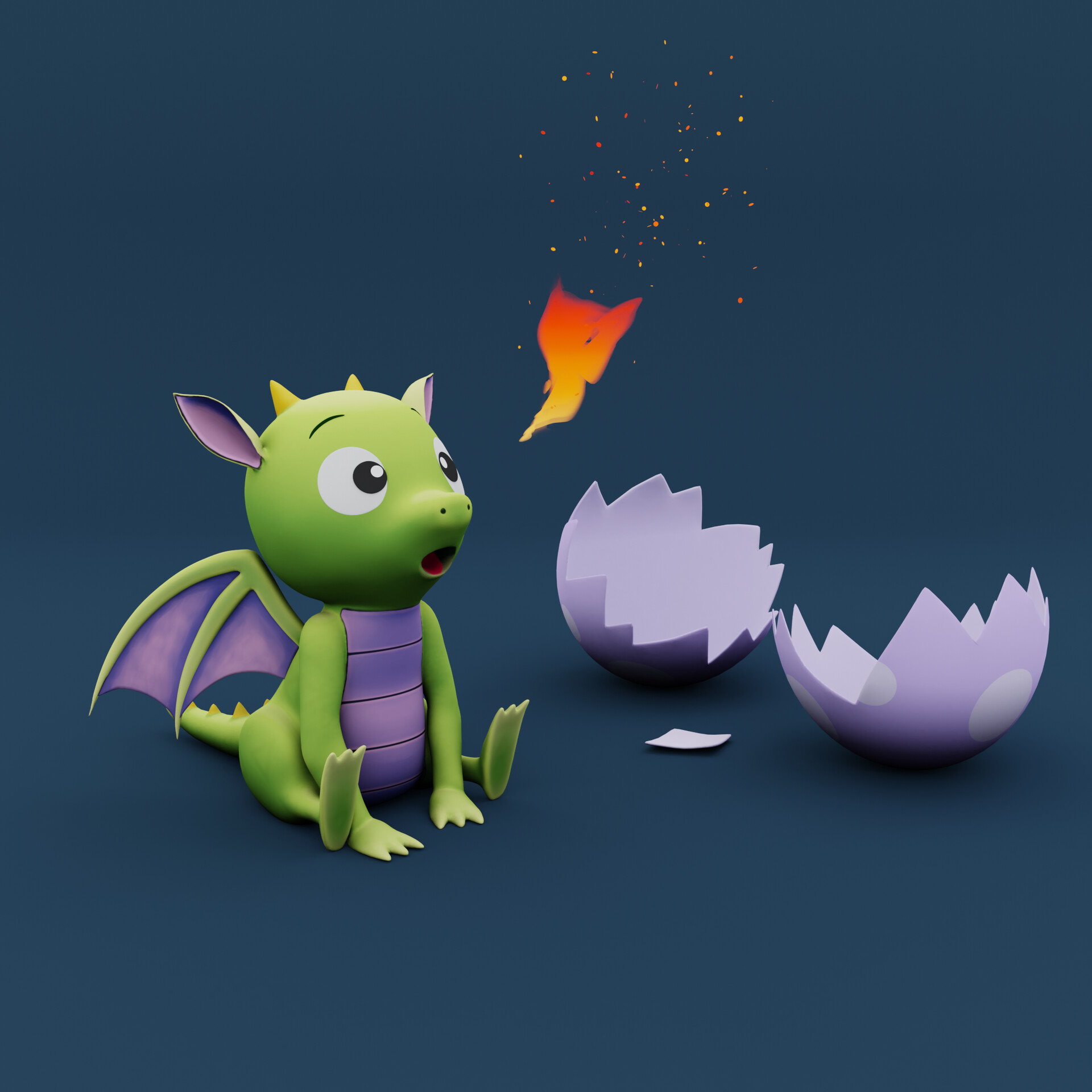 ArtStation - The little dragon