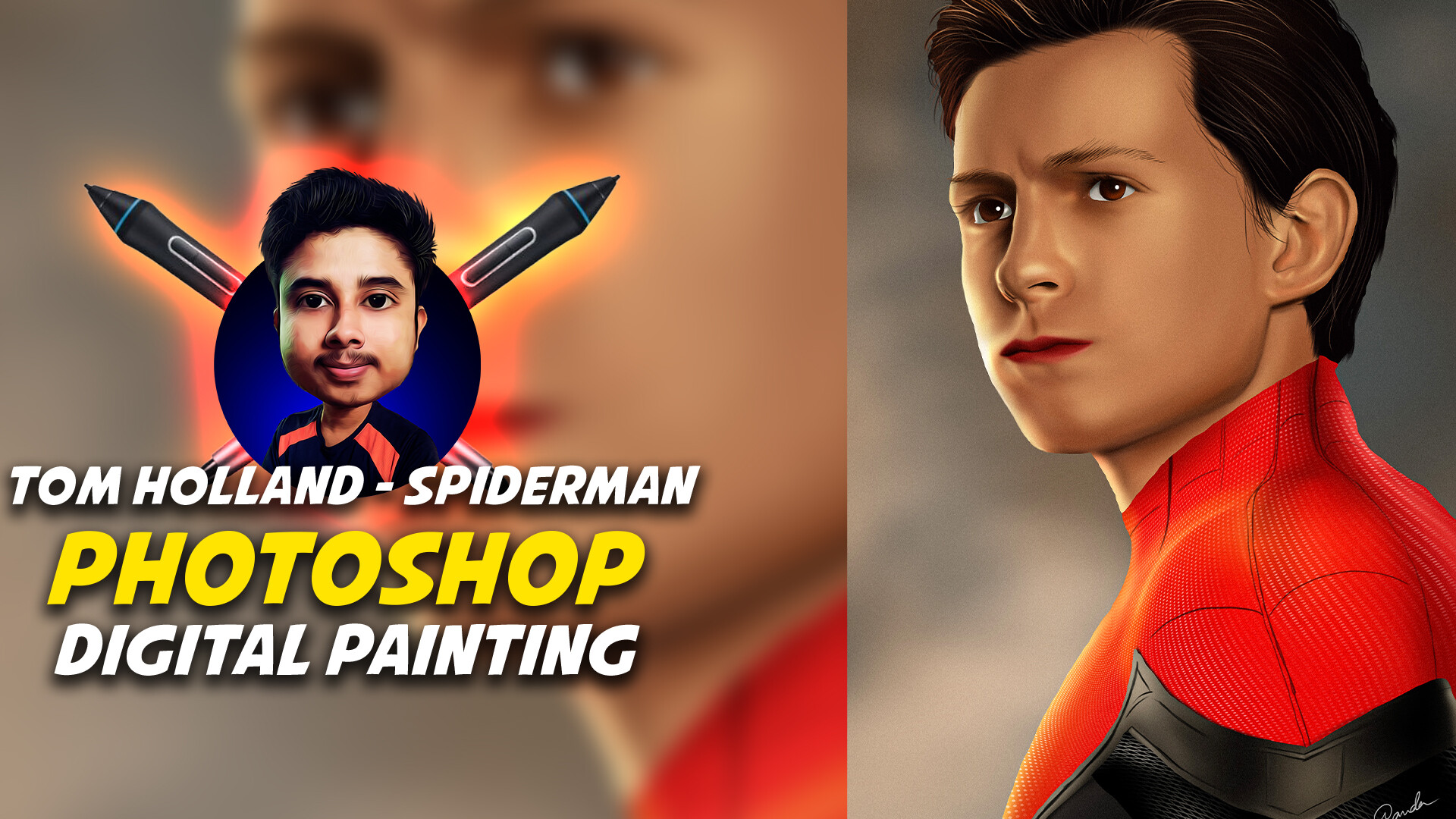 how to draw tom hollands mouth