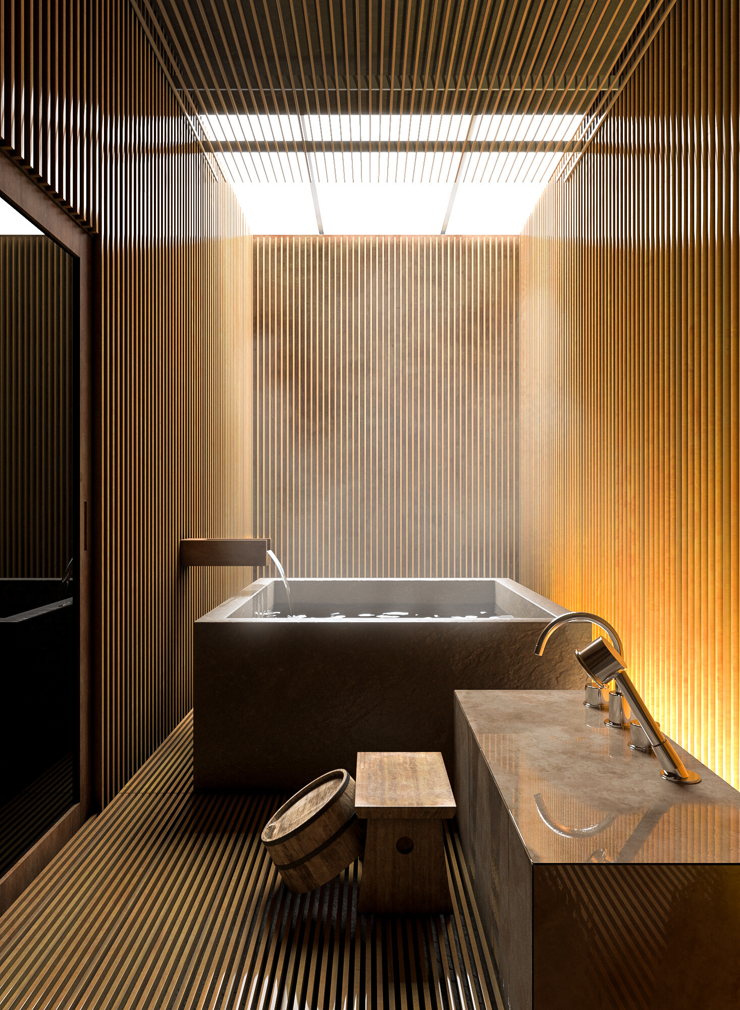 ArtStation - Kengo Kuma Spa | Japan