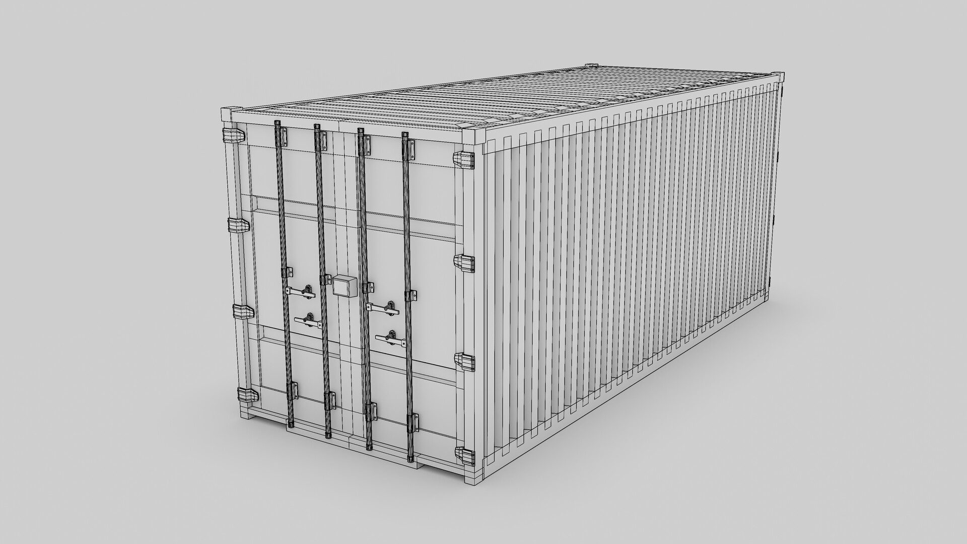 Javier Martinez - Shipping Container 3D model made with Blender