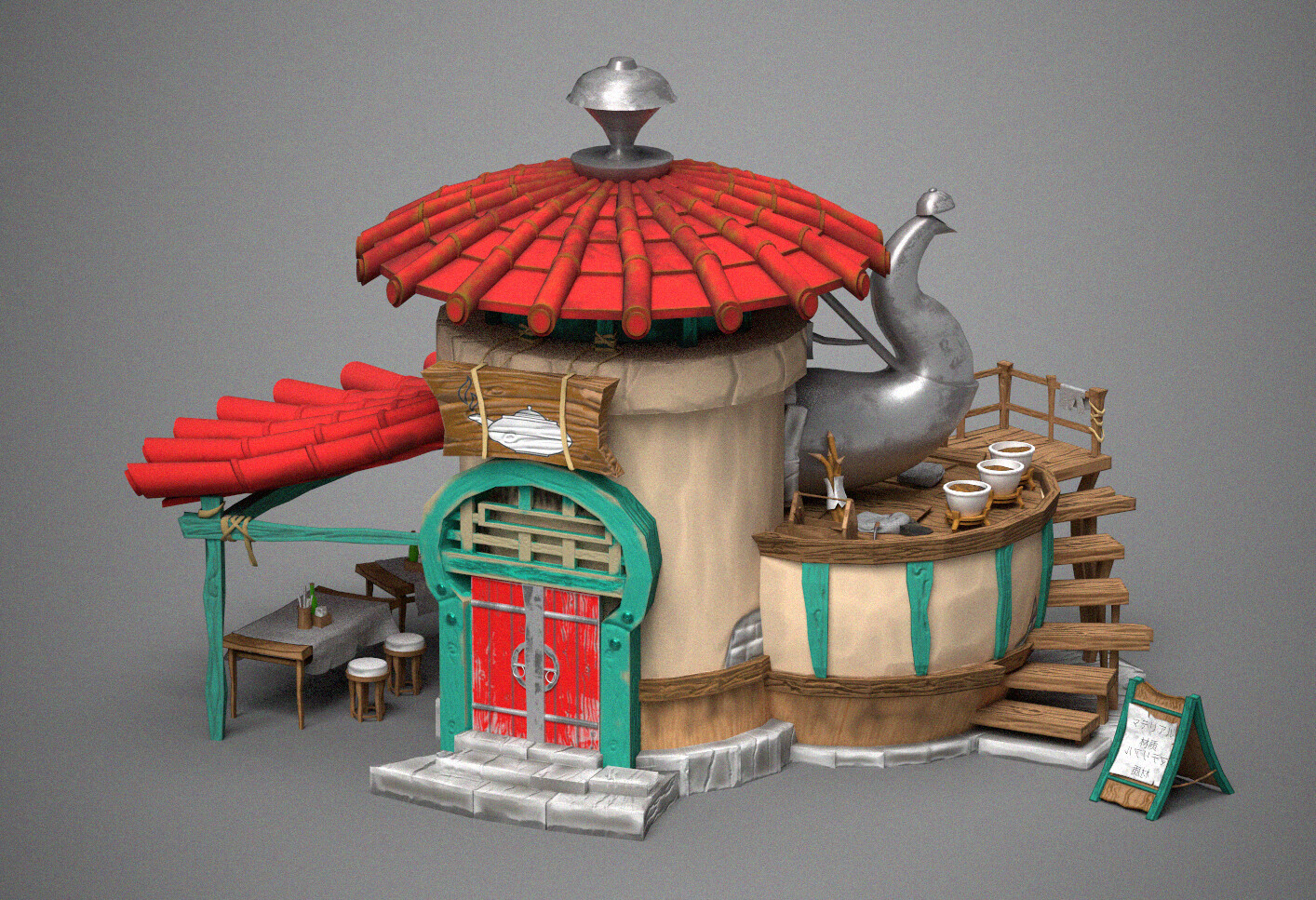 ArtStation - Teapot House