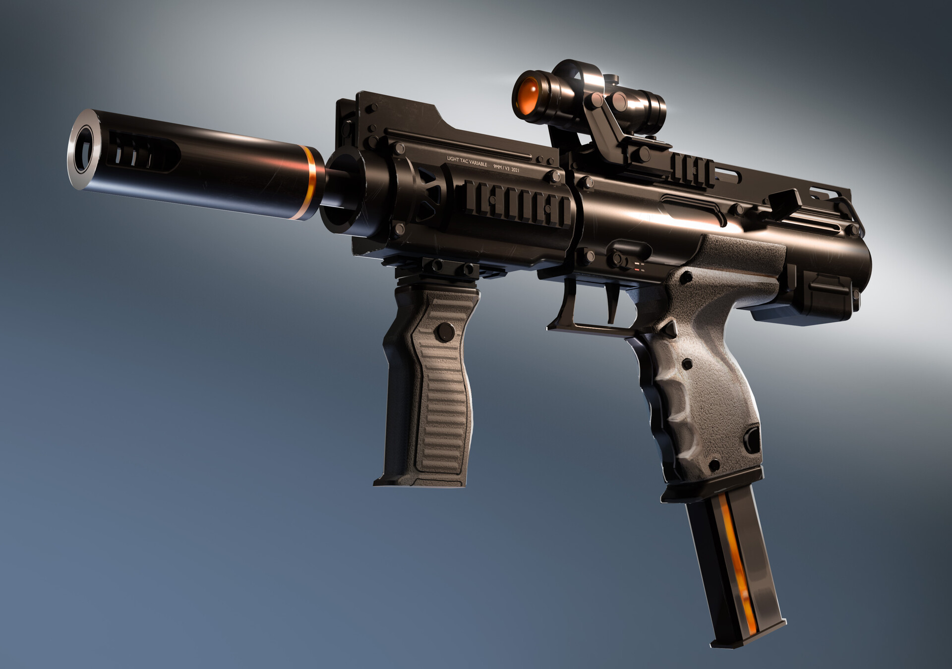 ArtStation - Gold Stripe SMG