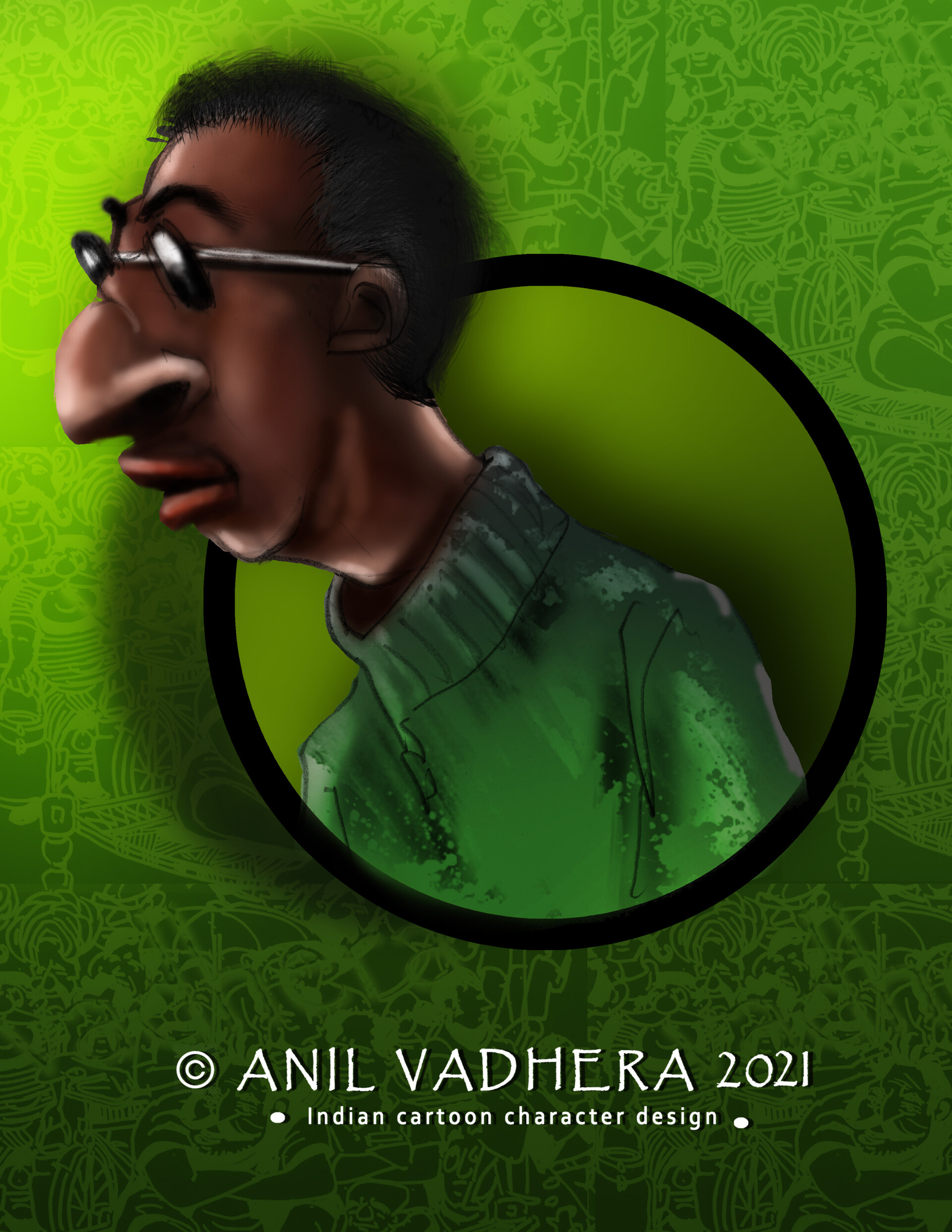 ArtStation - Indian Common Man Cartoon Character