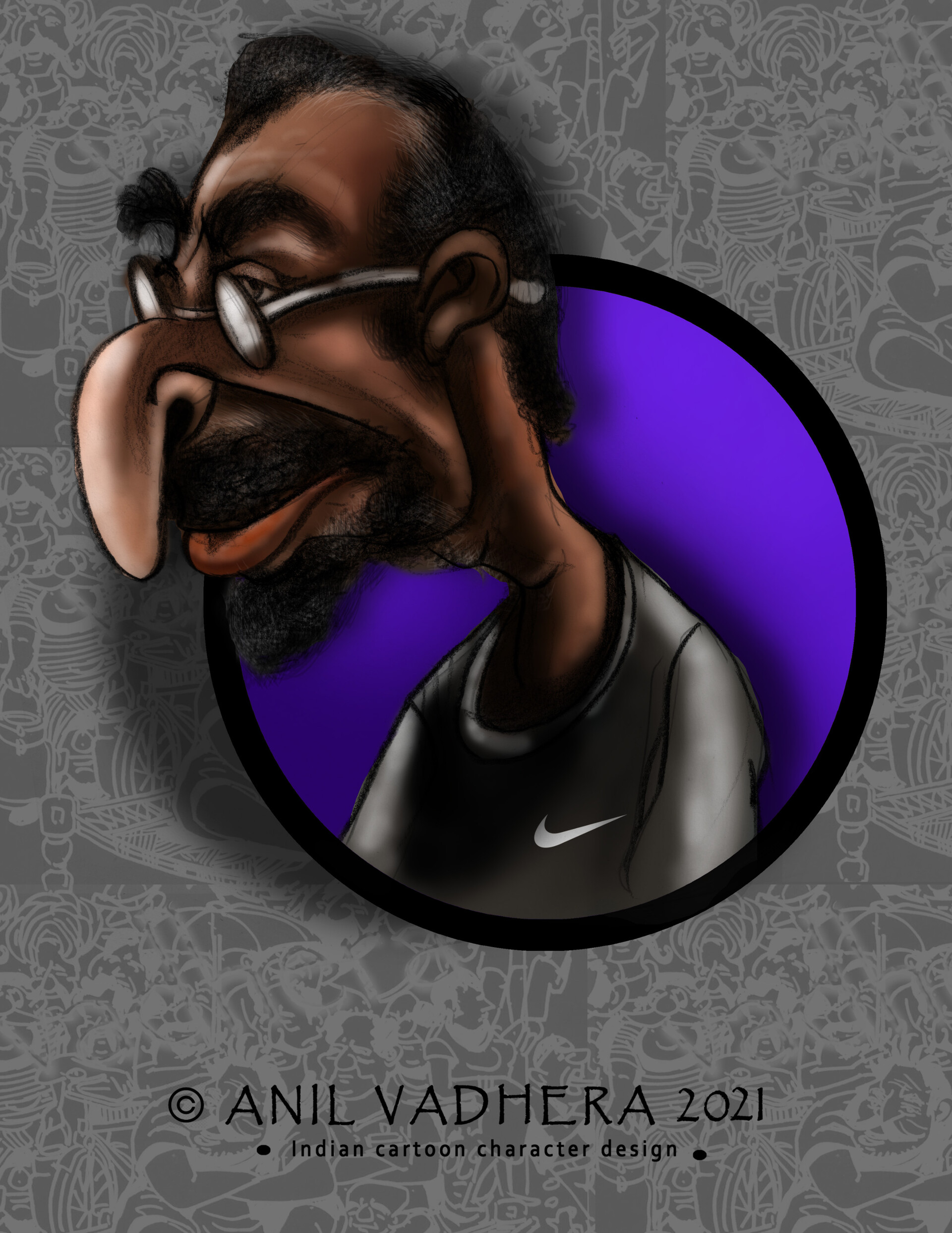 ArtStation - Indian Common Man Cartoon Character