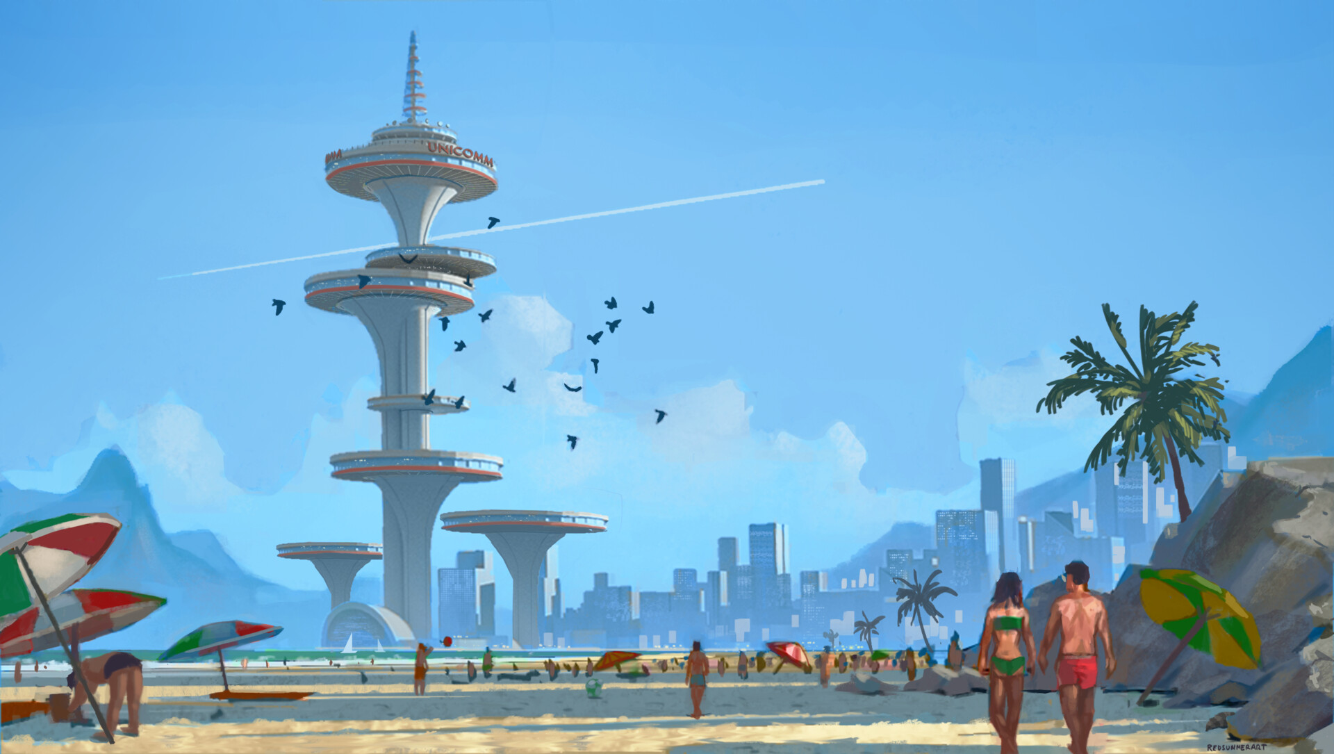 ArtStation - Atompunk Tower - Design Process