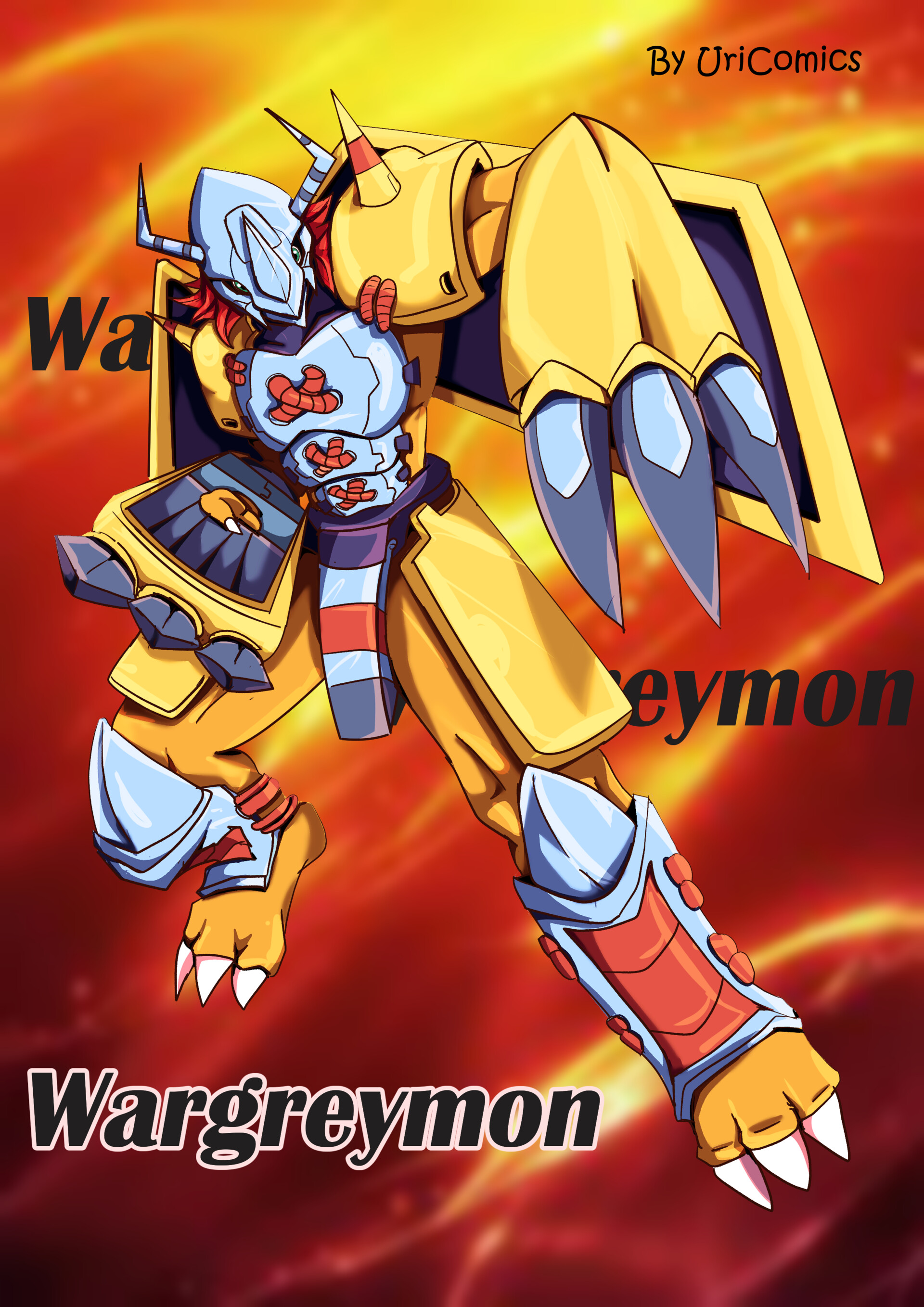 ArtStation - Wargreymon Fanart