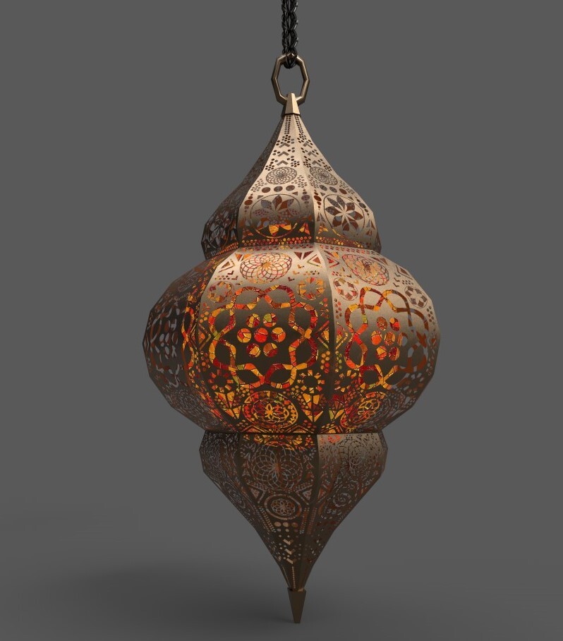 ArtStation - Geometric Hanging Lamp Model