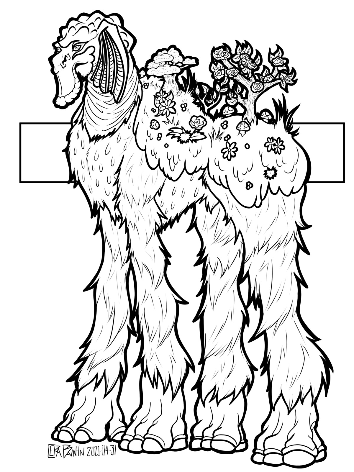 Cera Banahan - Coloring Page/ Line Art: Hugag