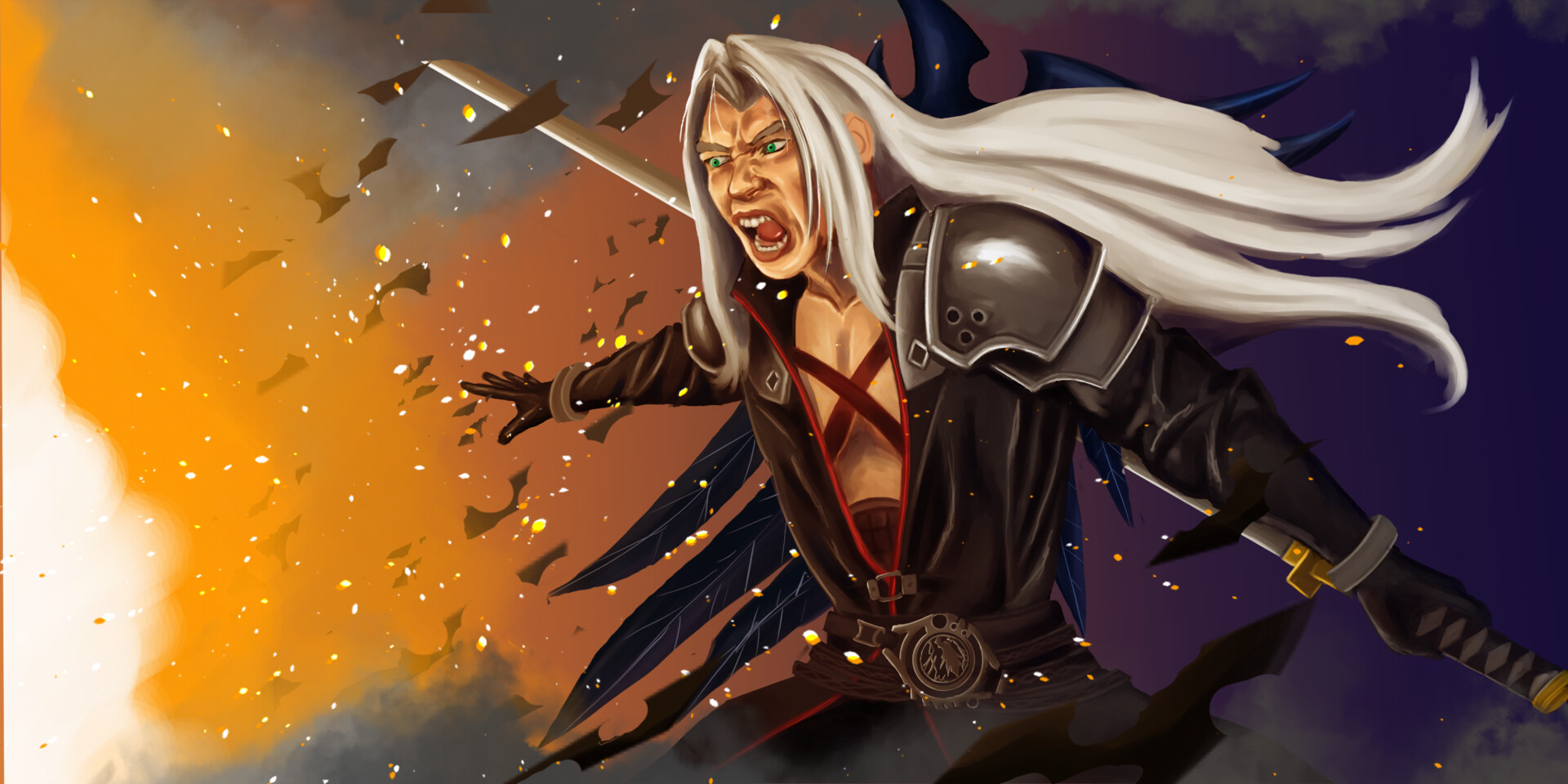 ArtStation - One Winged Angel