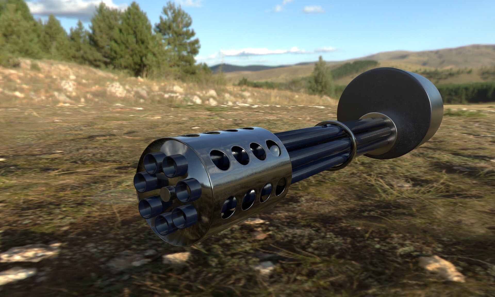 ArtStation - Gatling Gun