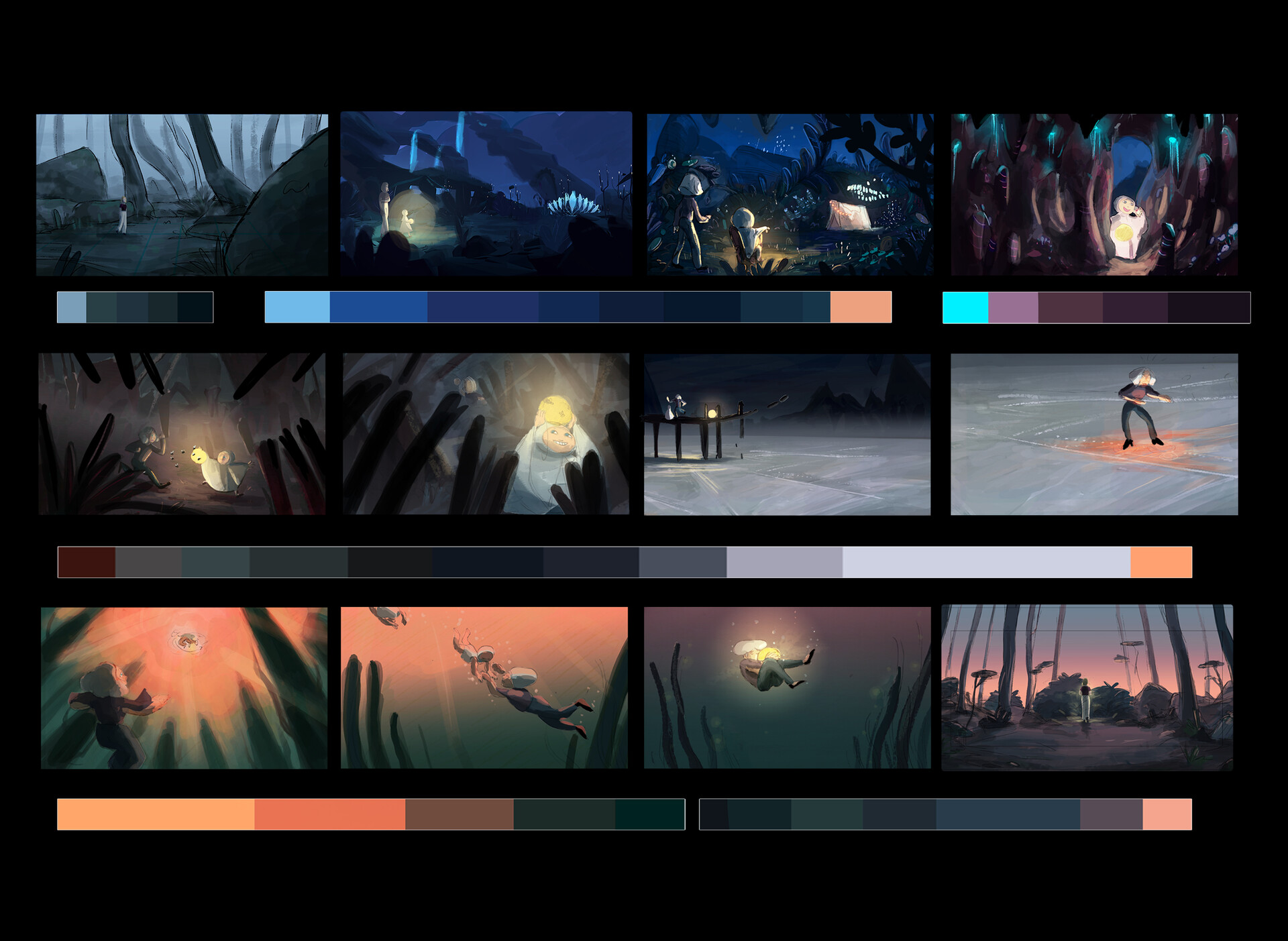 ArtStation - Color Script for my Diploma Short Film "Lucerna" 03