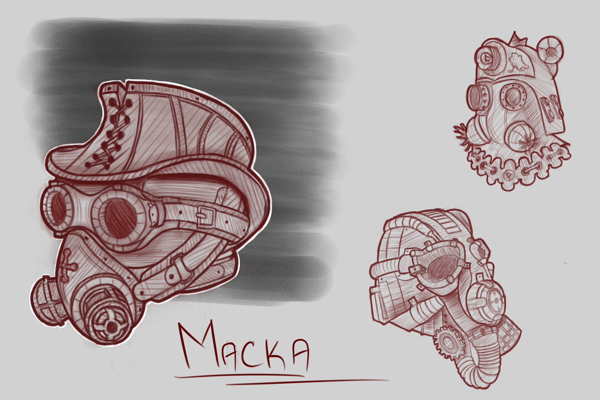 ArtStation - Mask sketch