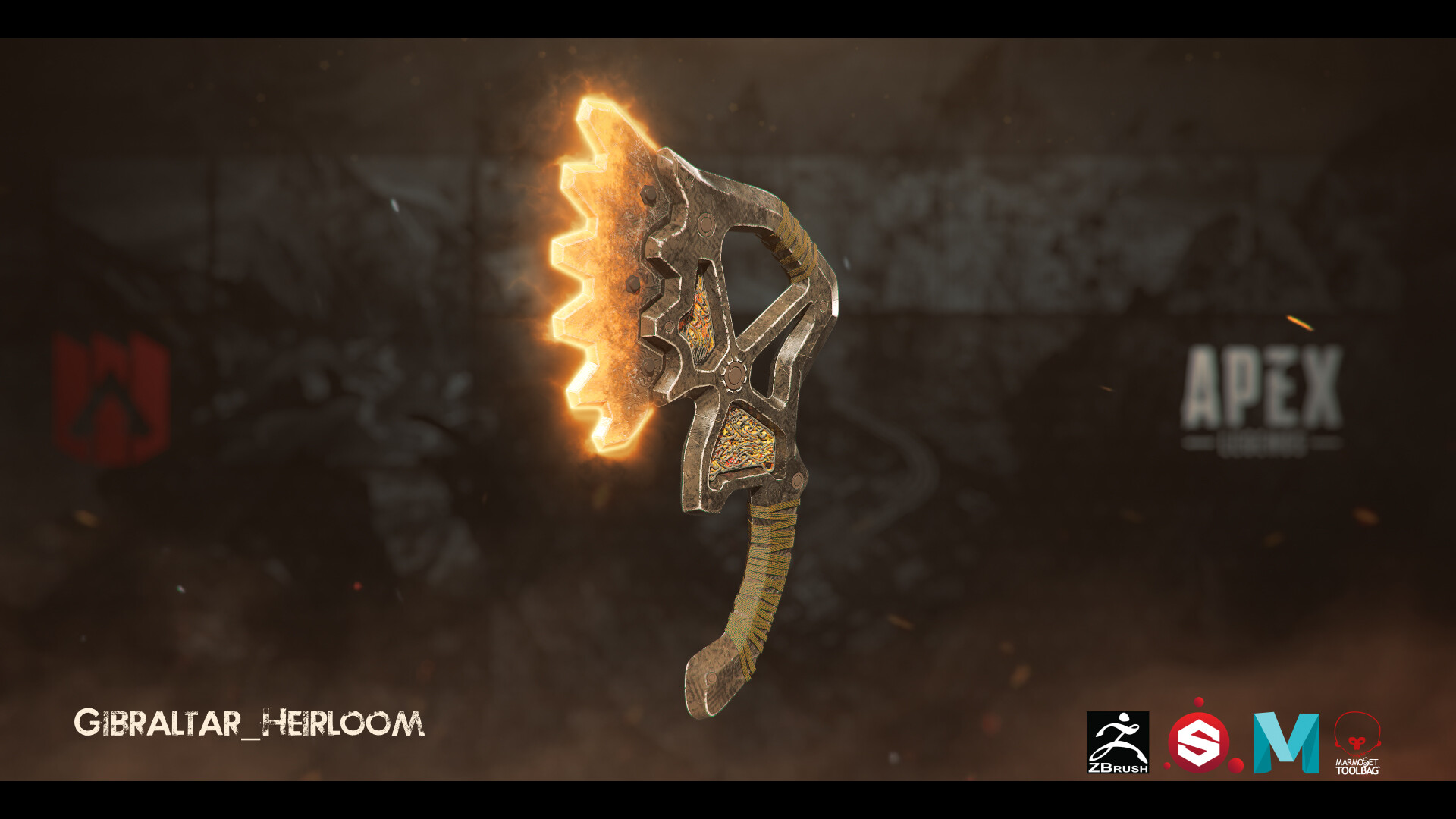 Fahad Khattak - Apex Legends Gibraltar Heirloom - Fan Art