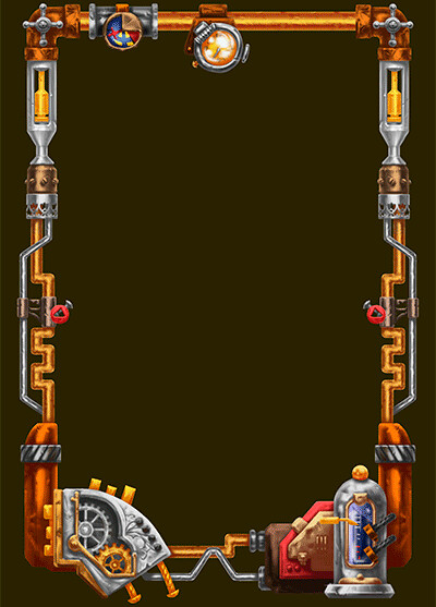 ArtStation - UI Steampunk animated. Adaptive design / Tileset