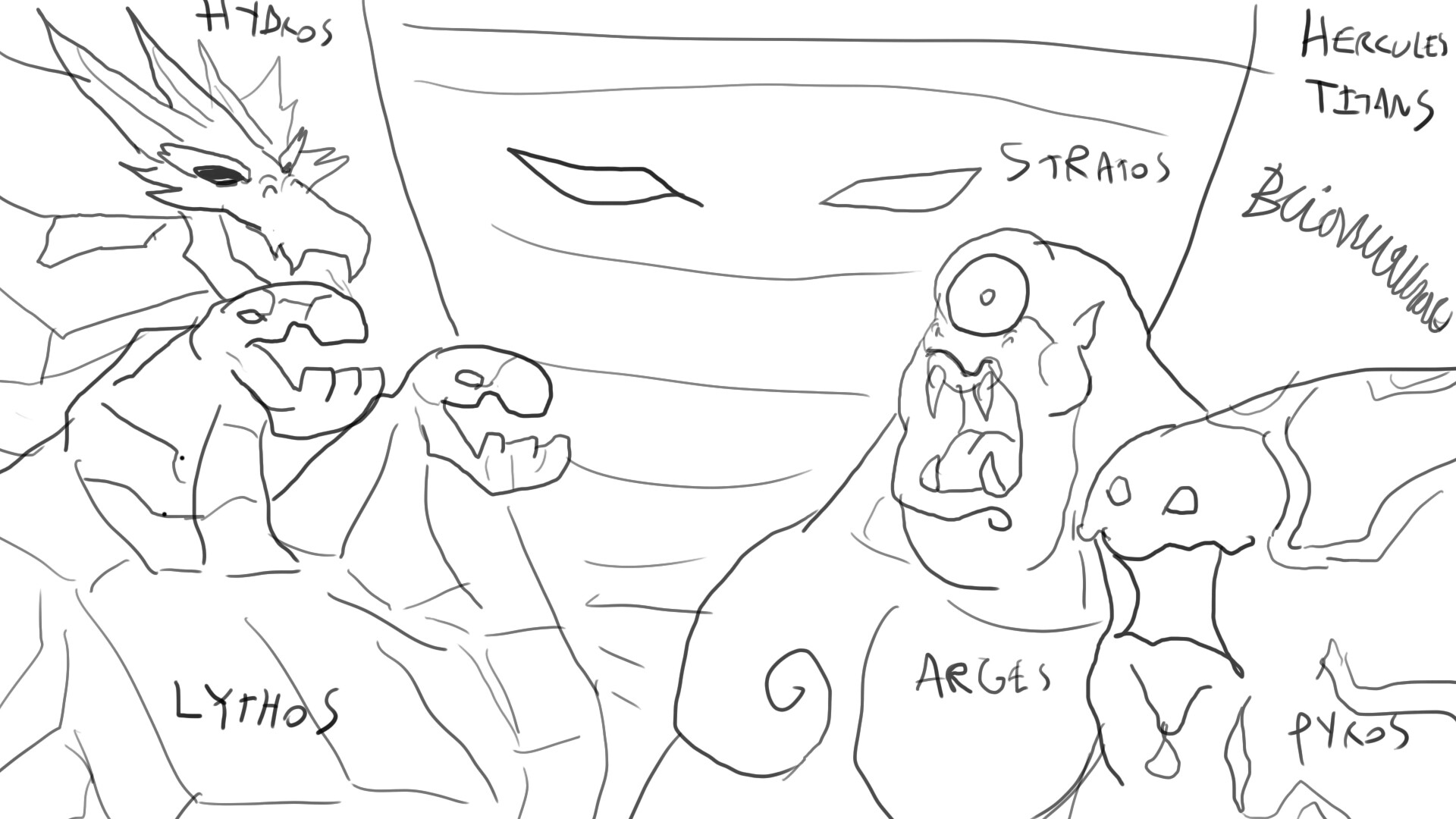 hercules titans coloring pages