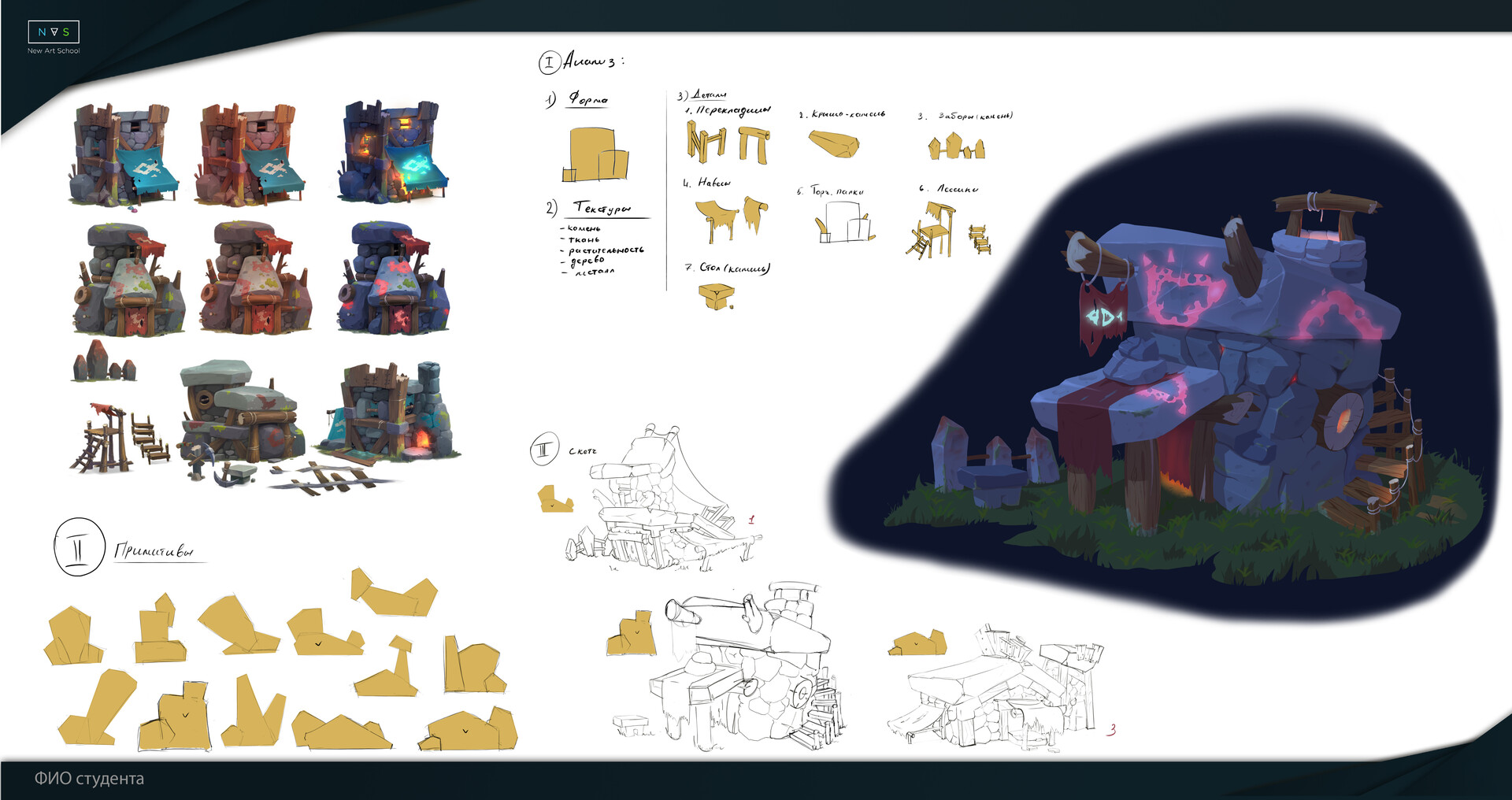 ArtStation - analysis, search process, render