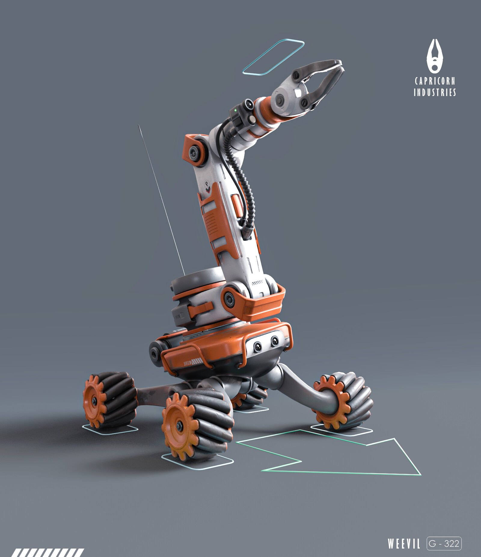 ArtStation - Weevil G Robot Rover Mechanical Arm