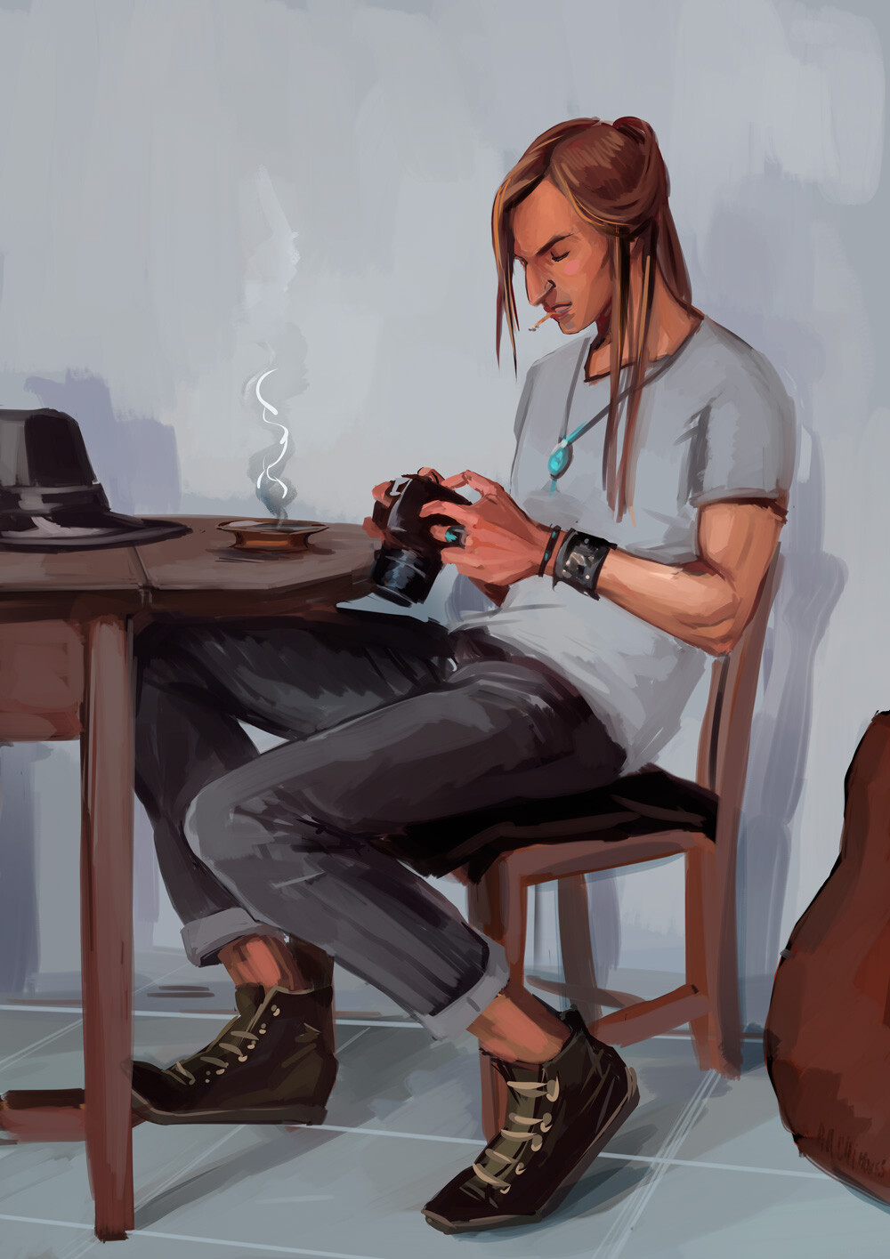 ArtStation - Tennessee ou Justin_ Shadowrun occult investigator
