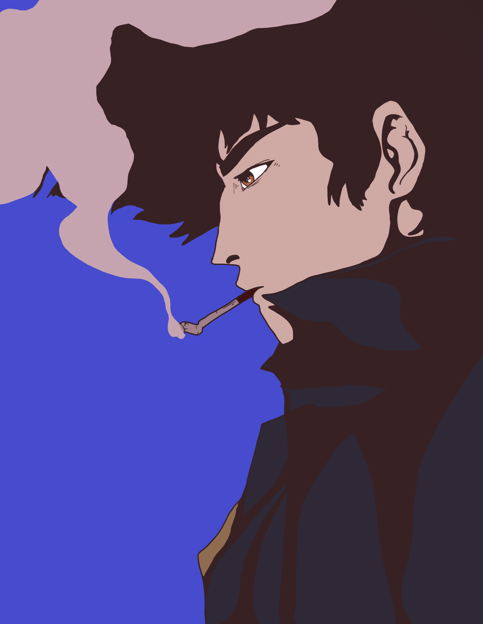 Cowboy Bebop Spike Smoking