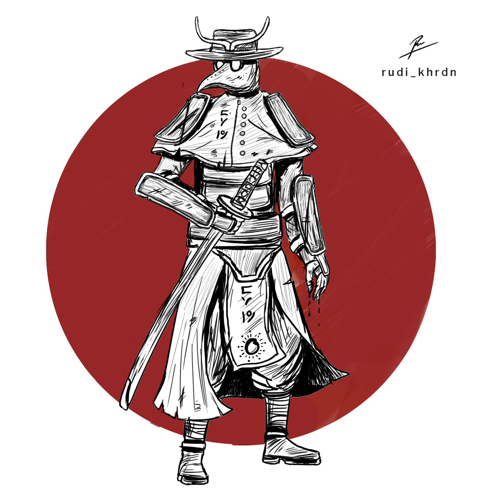 ArtStation - Plague Samurai C-V-19