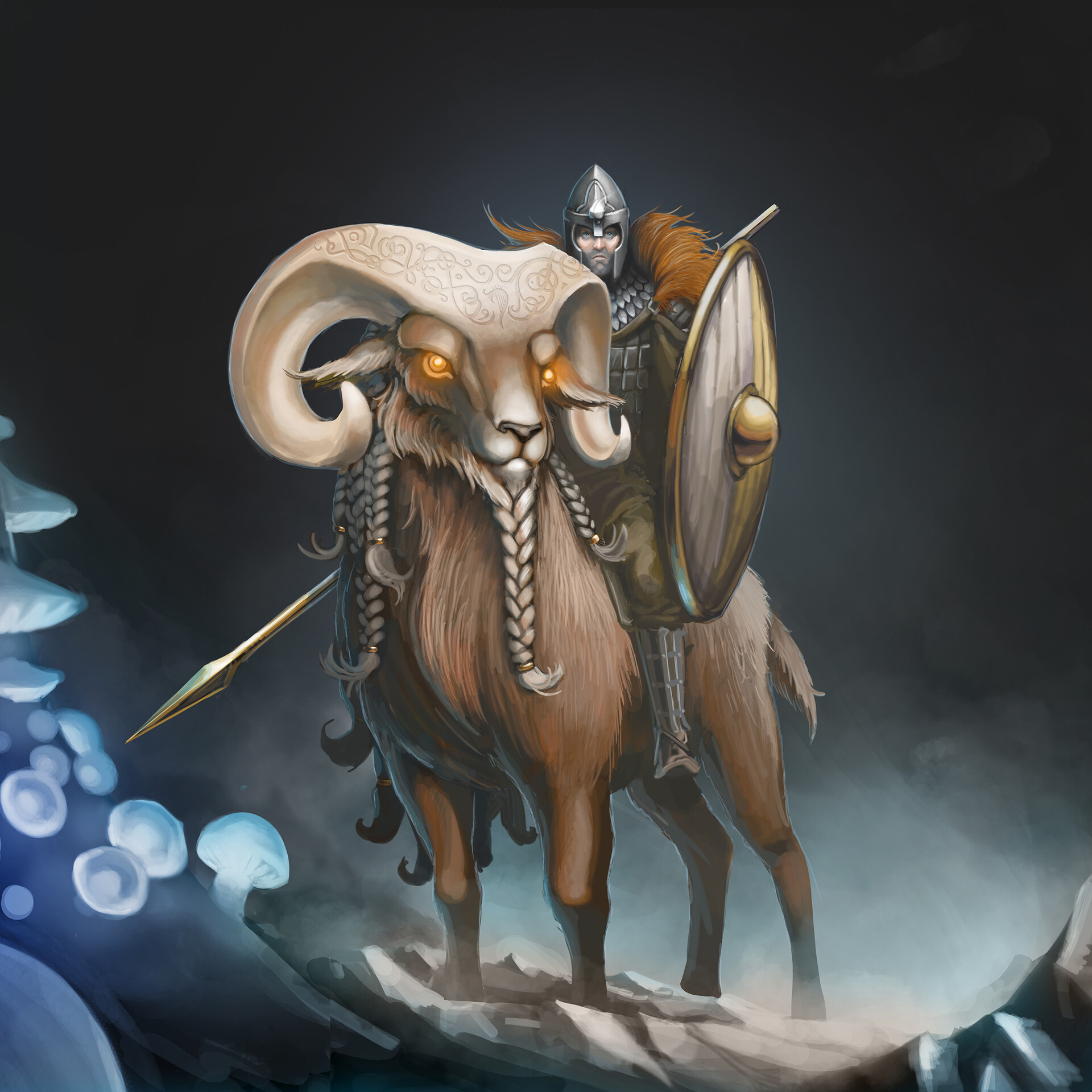 ArtStation - Quarantine DnD Characters 8: Mounted Paladin