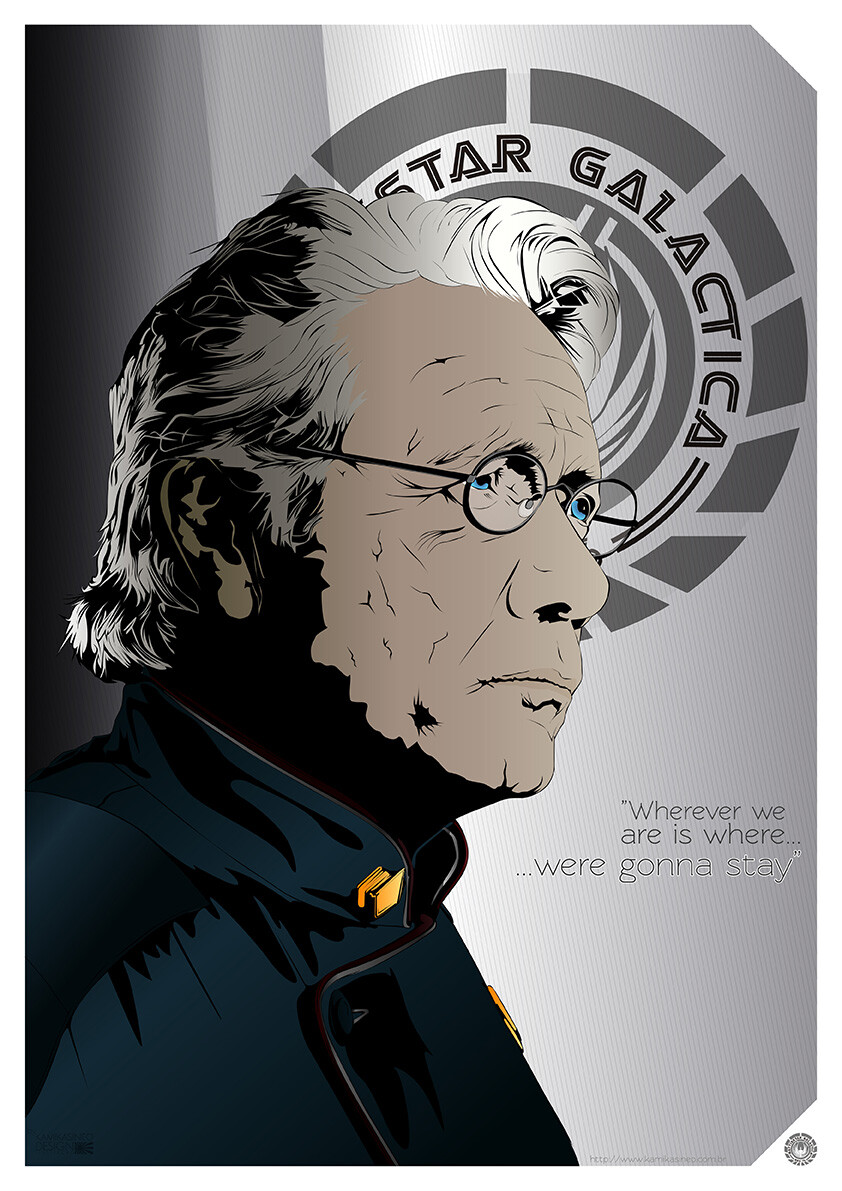 ArtStation - Battlestar Galactica Adama