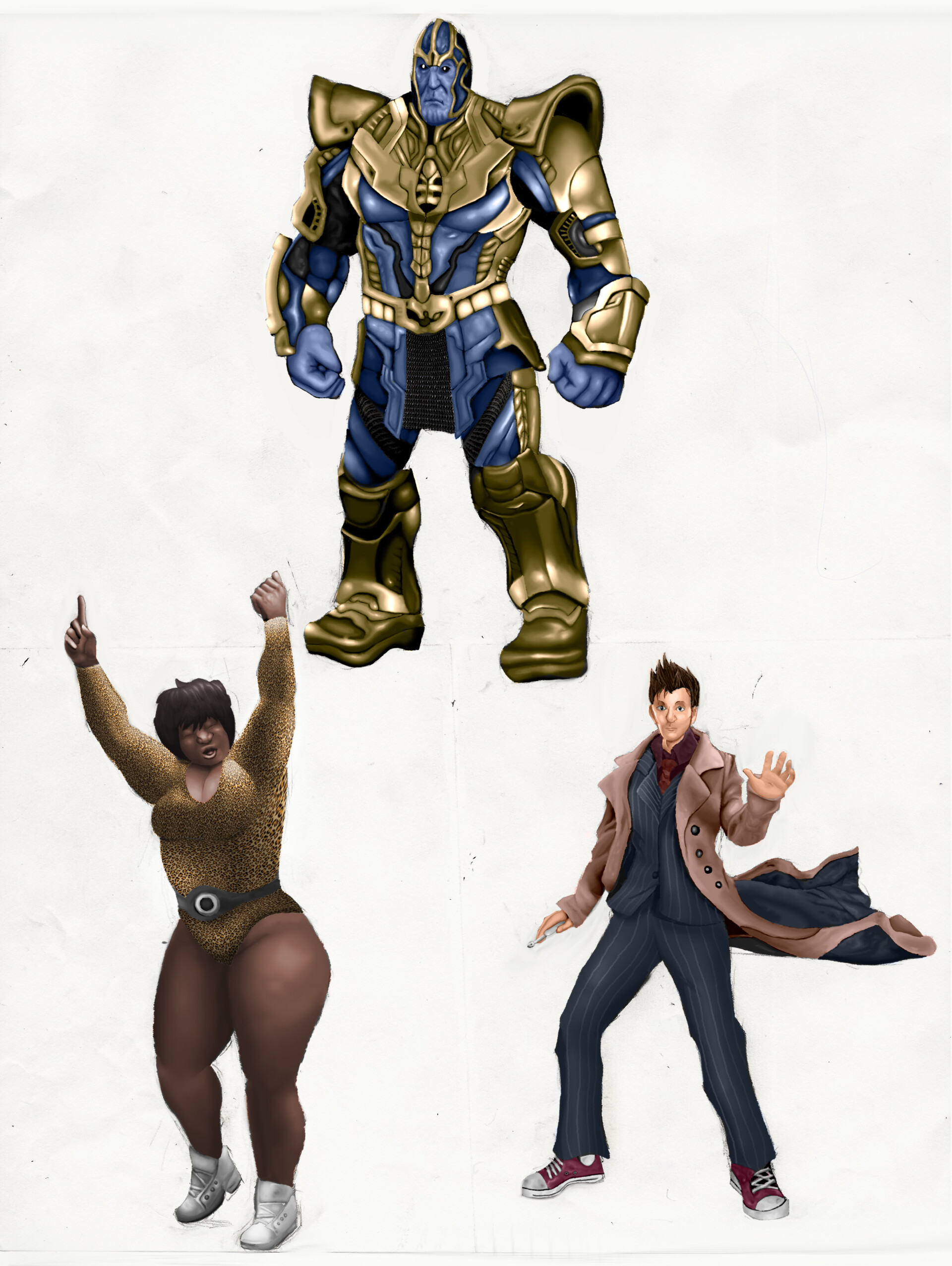 Ian Coffman - Colored Portfolio Sketches