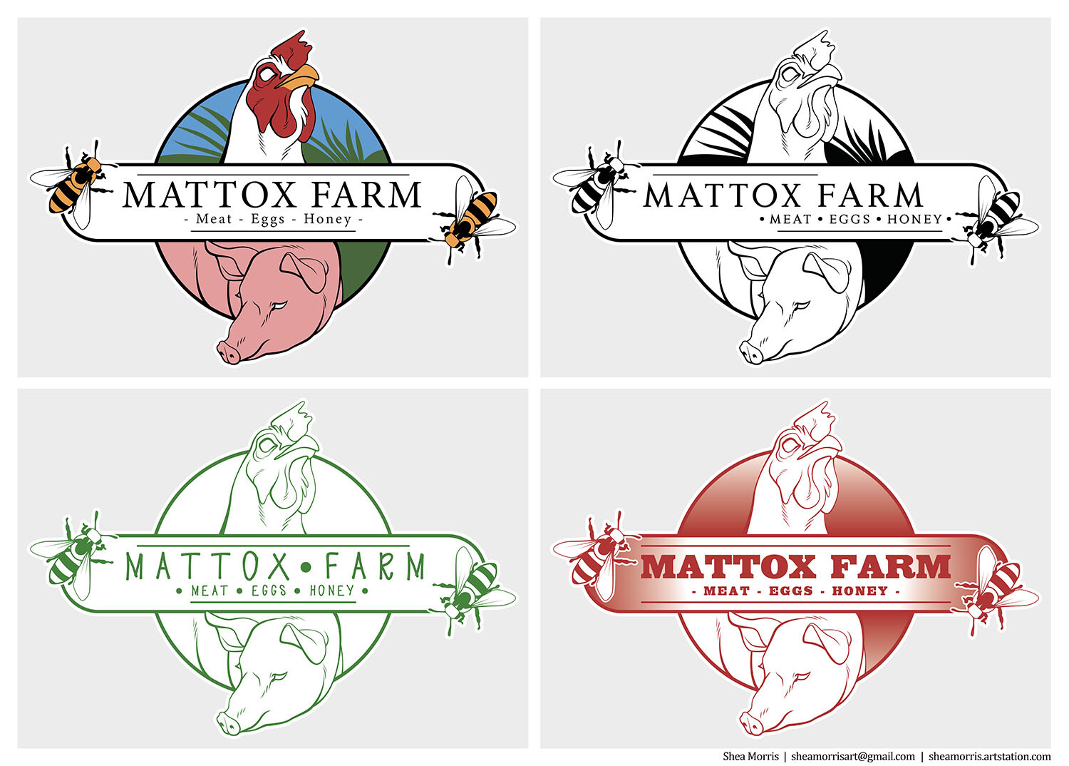 Shea Morris - Mattox Farm Logo Designs