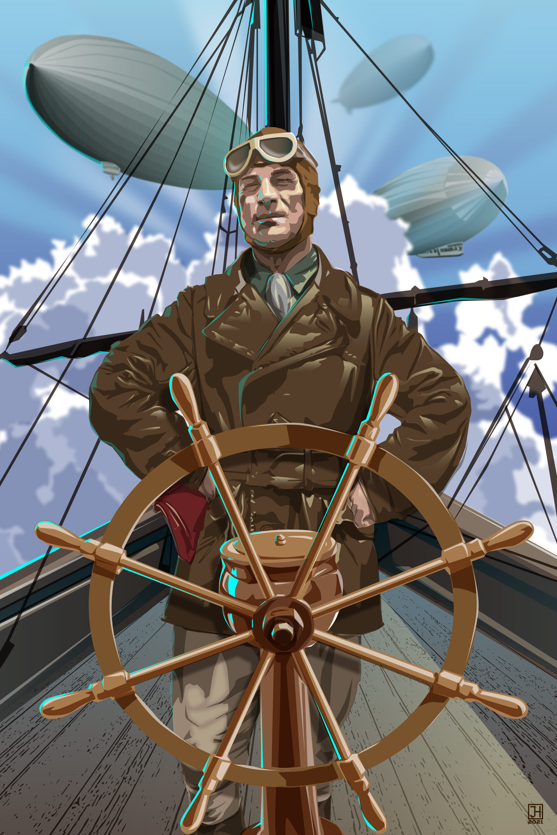 ArtStation - Skyship Pilot