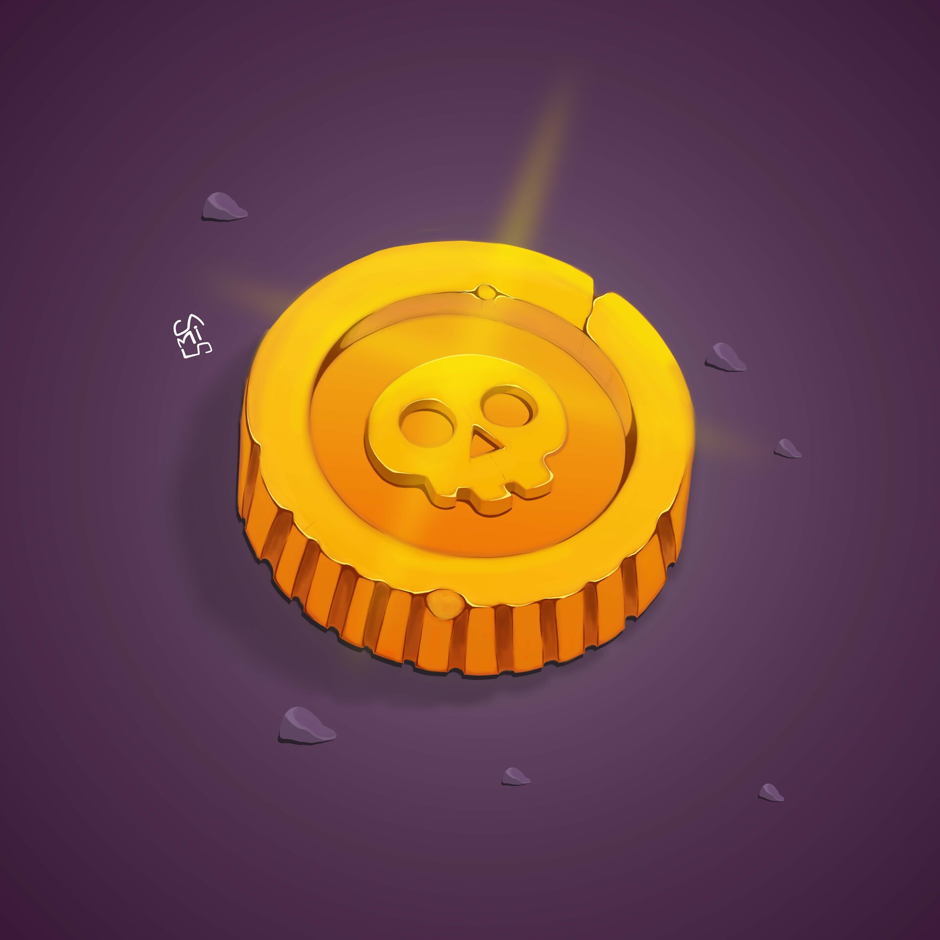 ArtStation - SKULL GOLD COIN