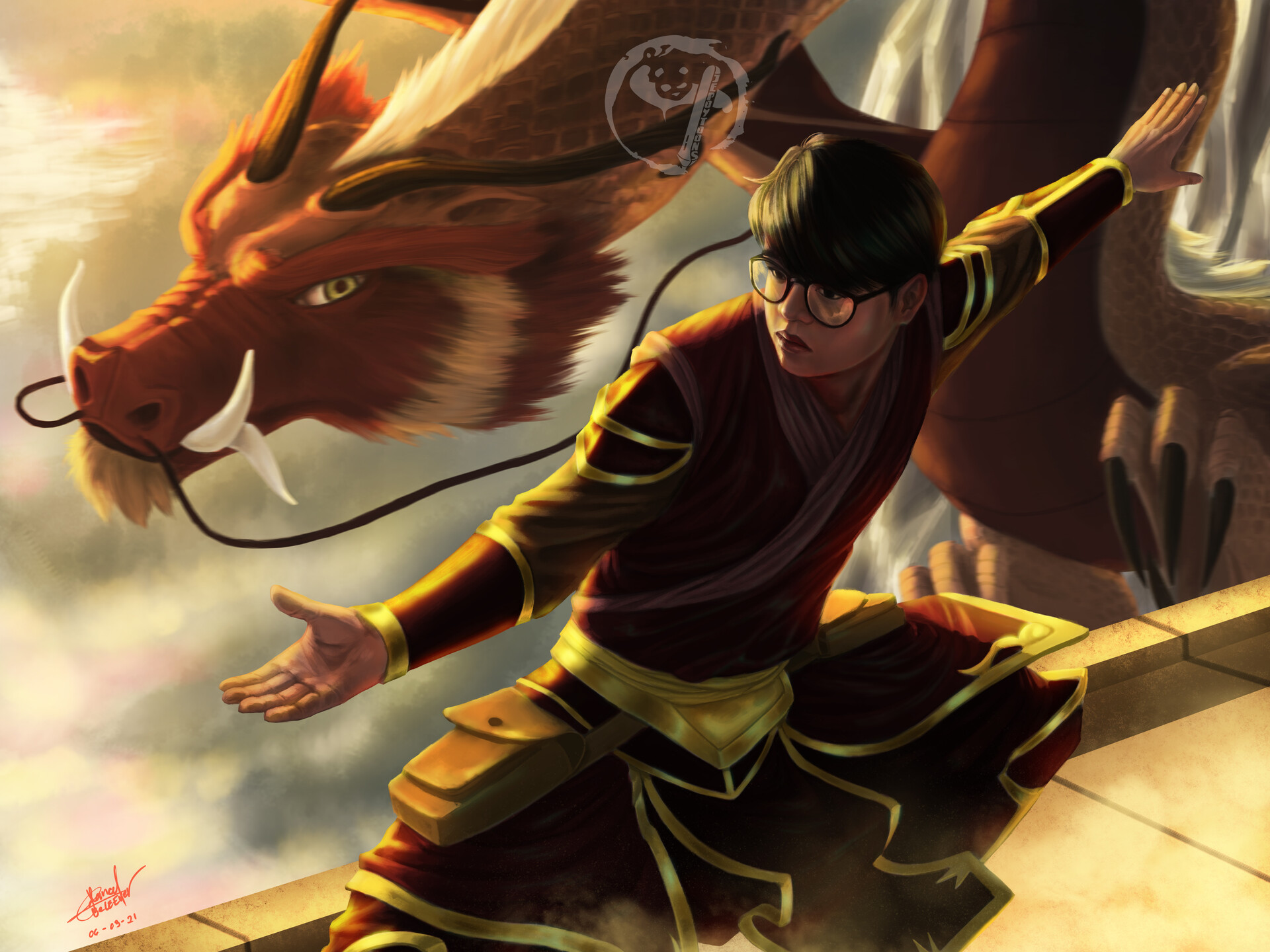 ArtStation - The dancing dragon ritual of Sun Warrior tribe